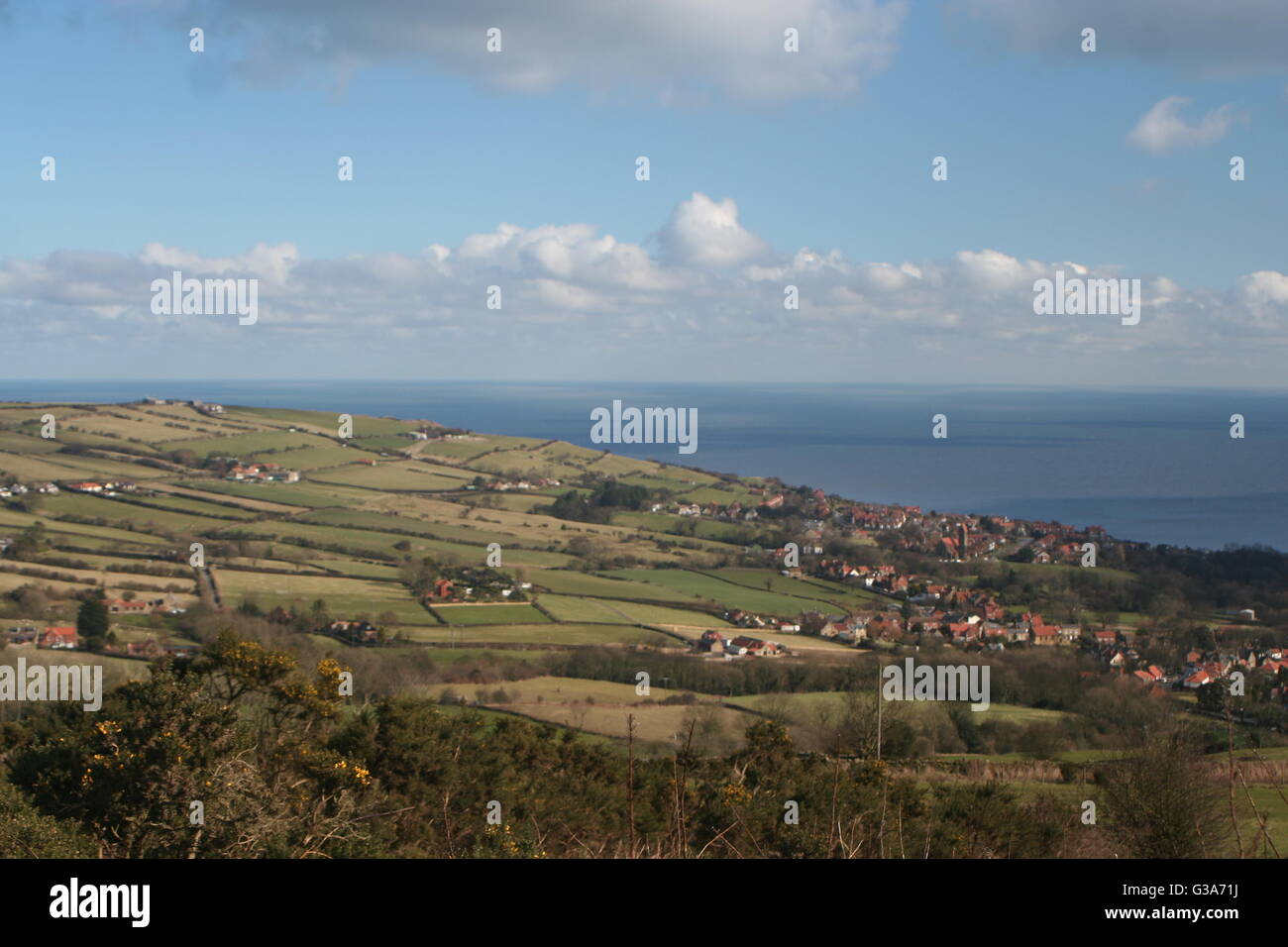 Stoupe Brow and Robin Hood's Bay Stock Photo - Alamy