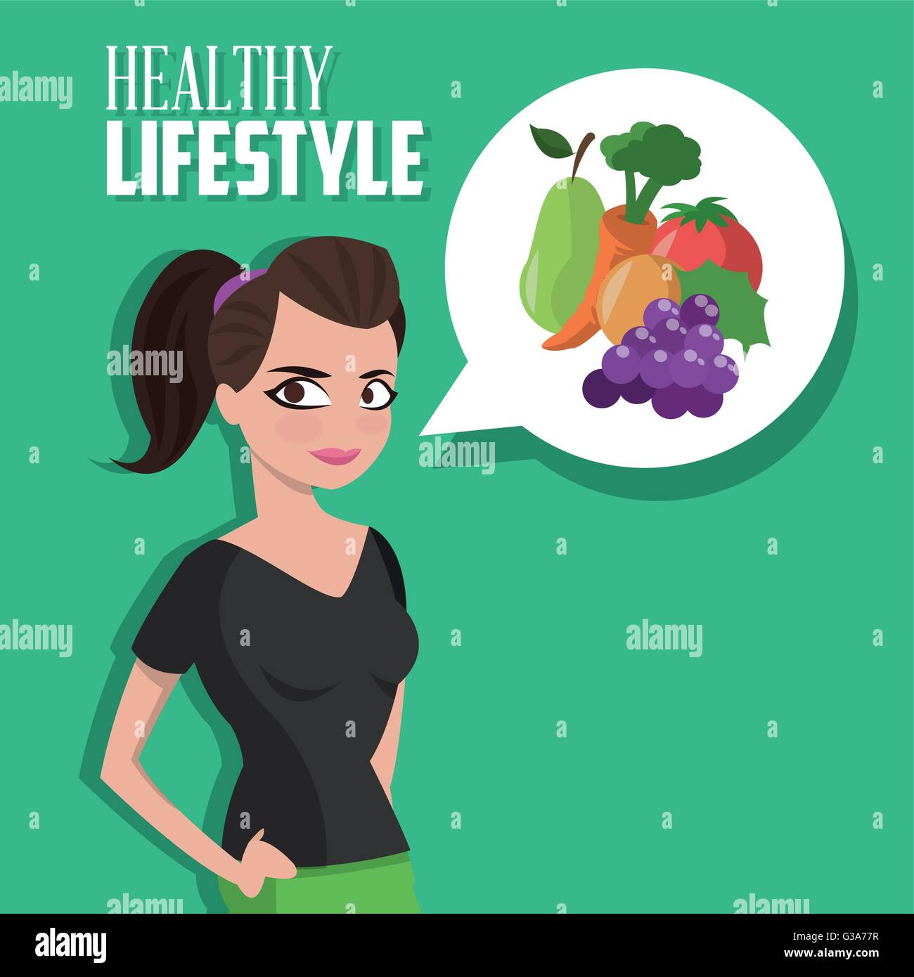 Healthy lifestyle design , vector illustration Stock Vector Image & Art ...