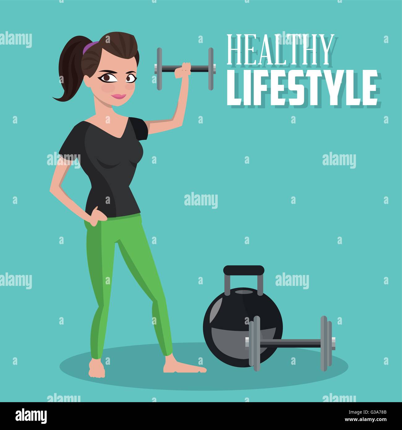 Healthy lifestyle design , vector illustration Stock Vector Image & Art ...