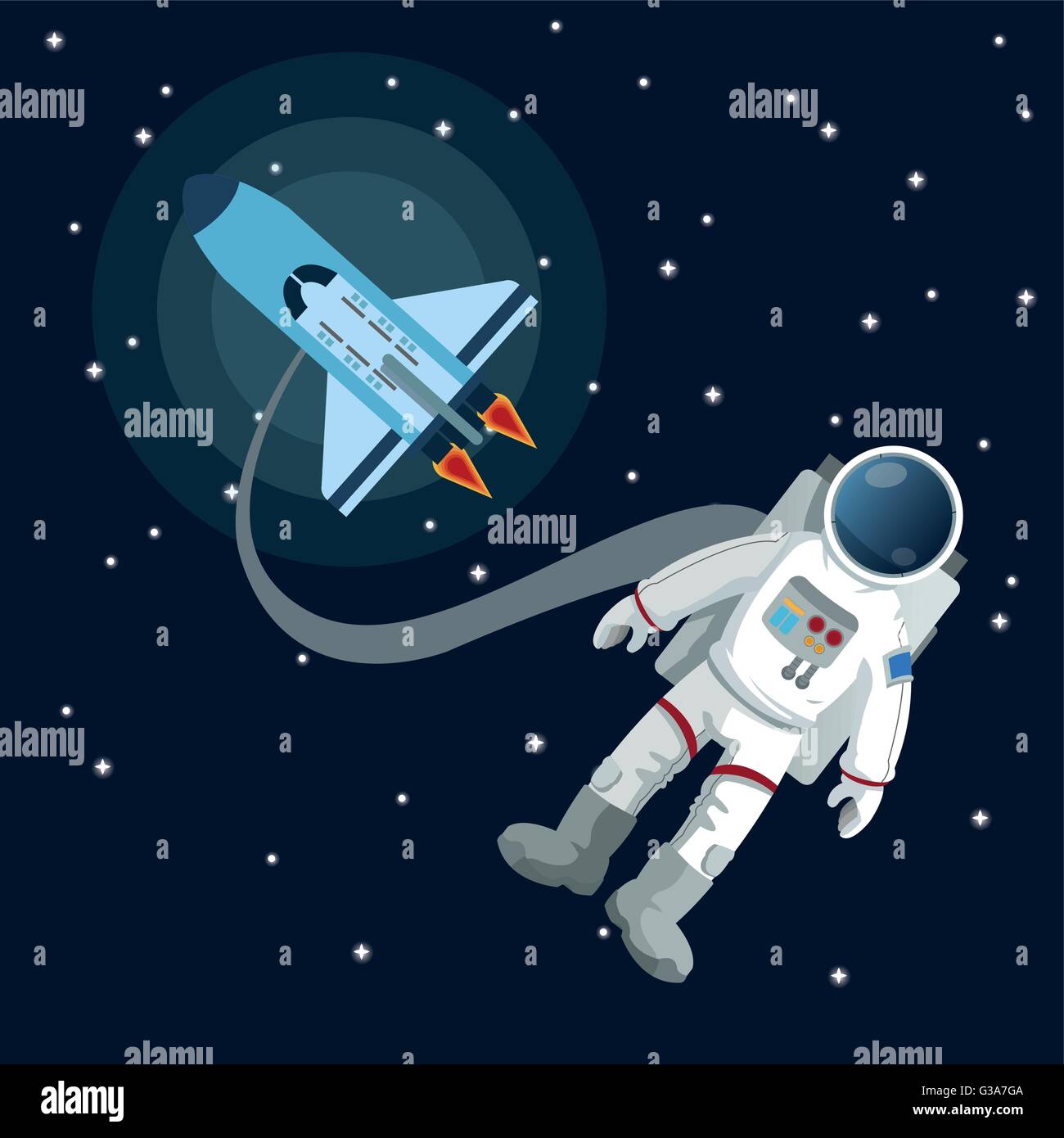 People floating in space Stock Vector Images - Alamy