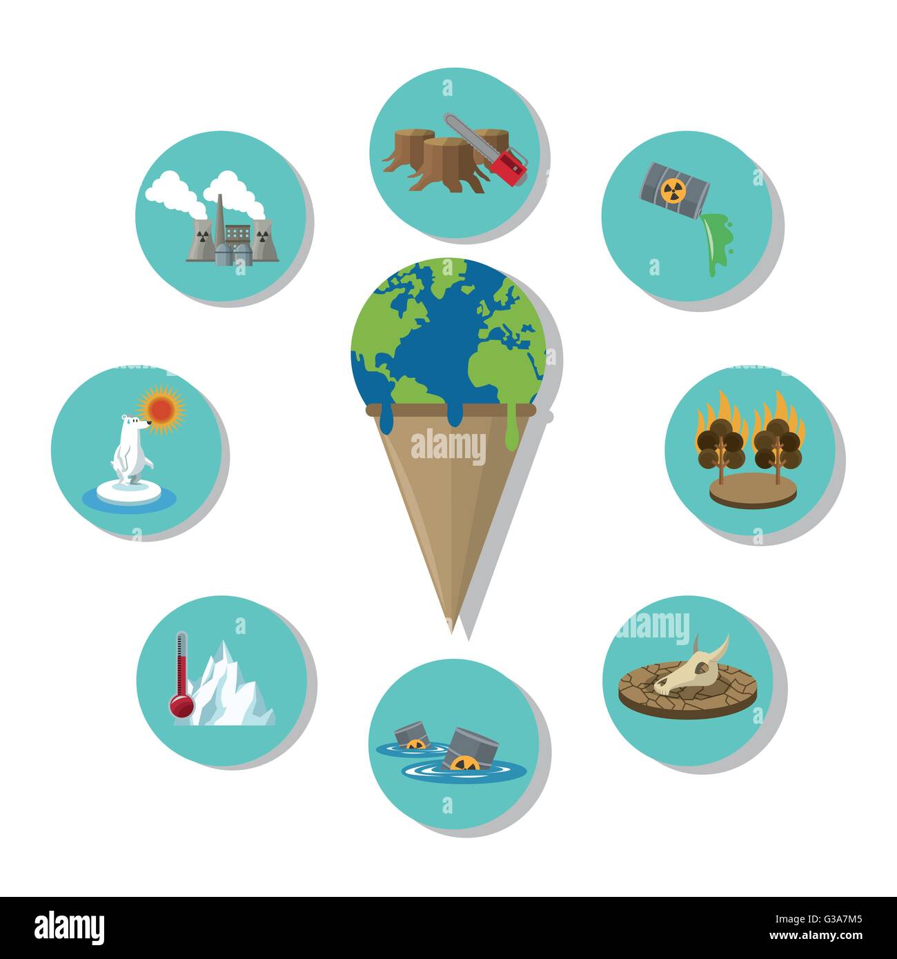 Global warming design Stock Vector Image & Art - Alamy