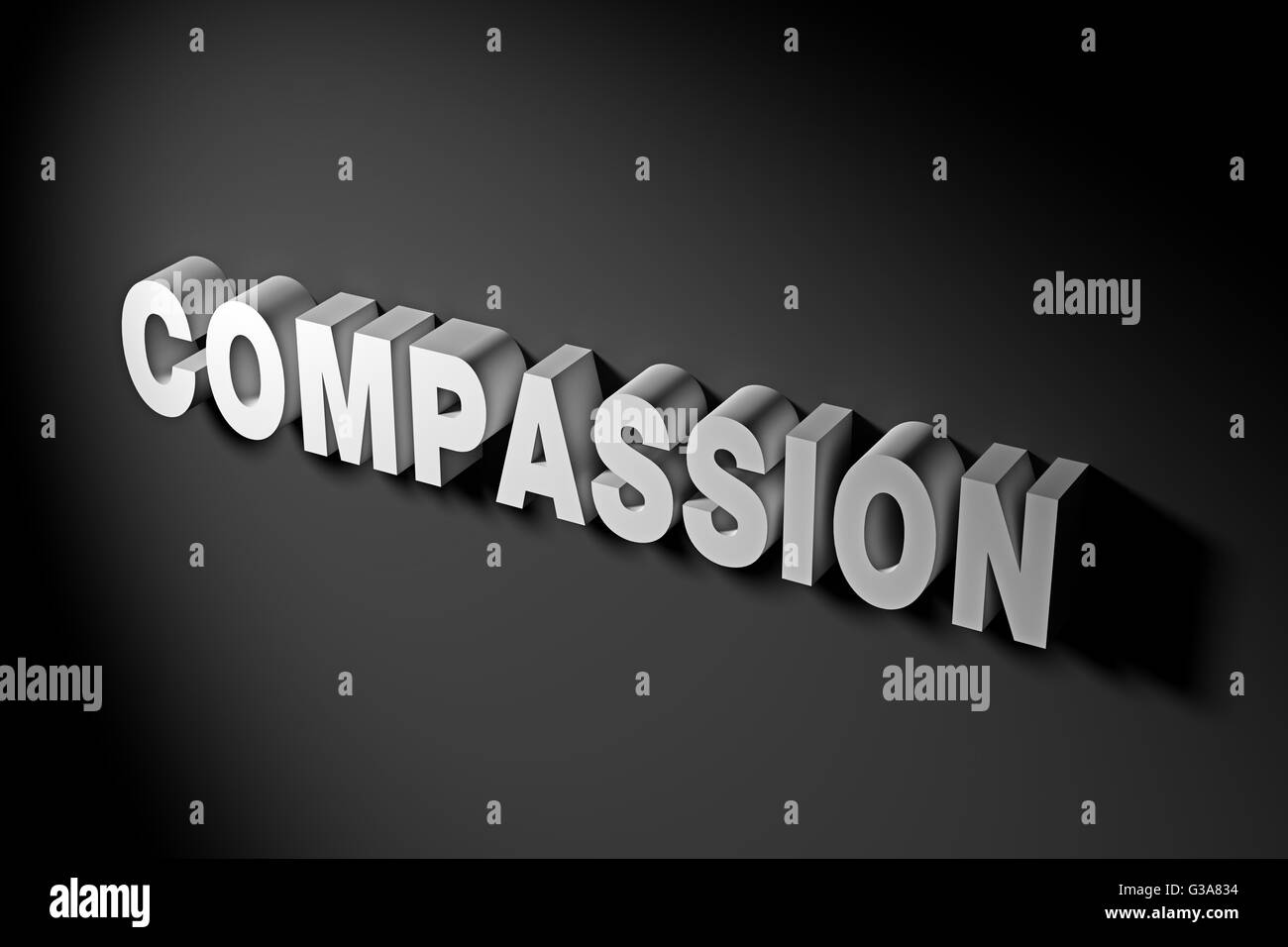 Compassion concept illustrated by 3D rendered texts Stock Photo - Alamy