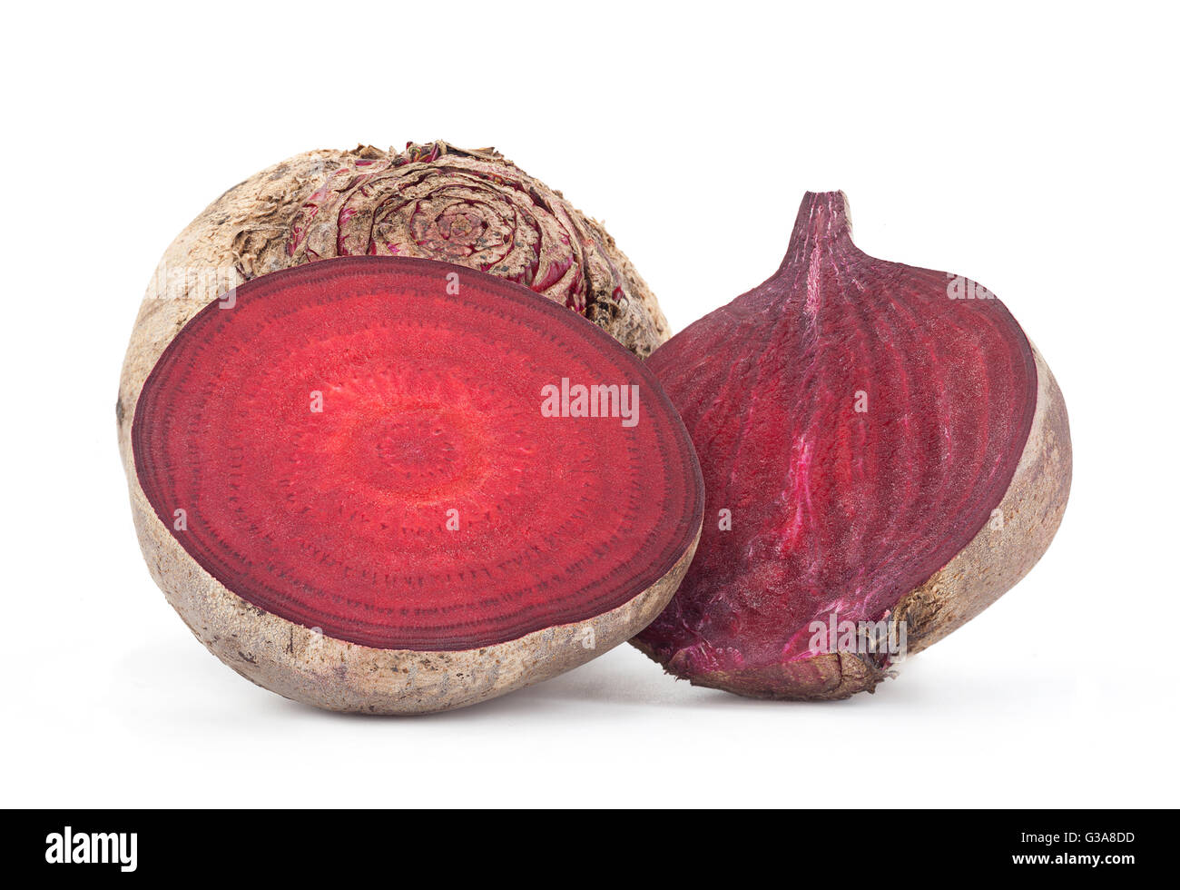 Beet vegetable closeup isolated on white Stock Photo - Alamy