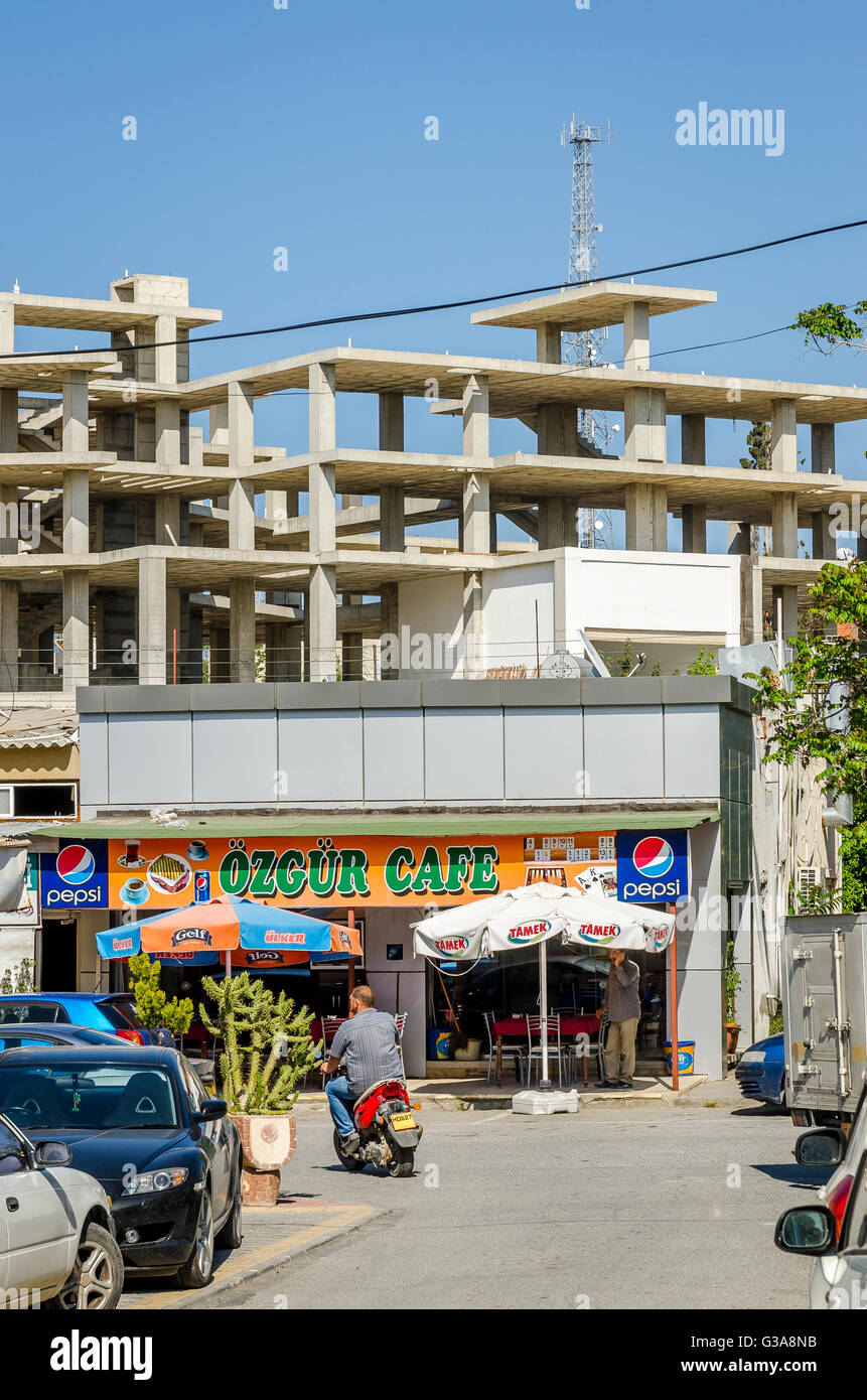 Cafe in the city of Kyrenia, Northern Cyprus Stock Photo - Alamy