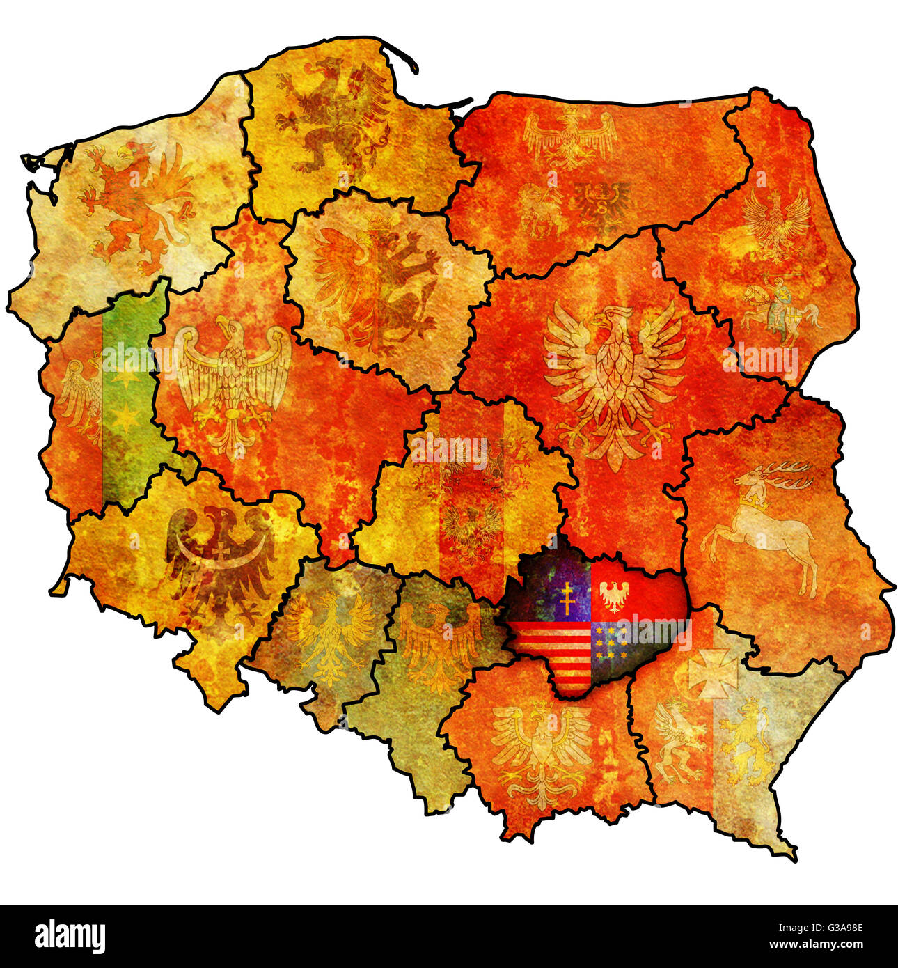 Kielce flag Cut Out Stock Images & Pictures - Alamy