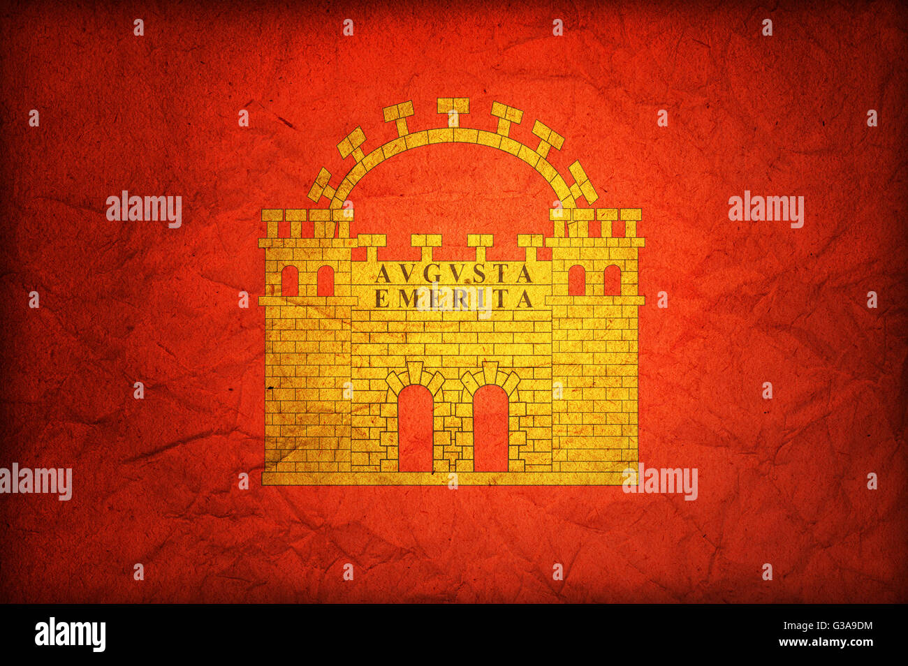 some very old vintage flag of merida Stock Photo - Alamy