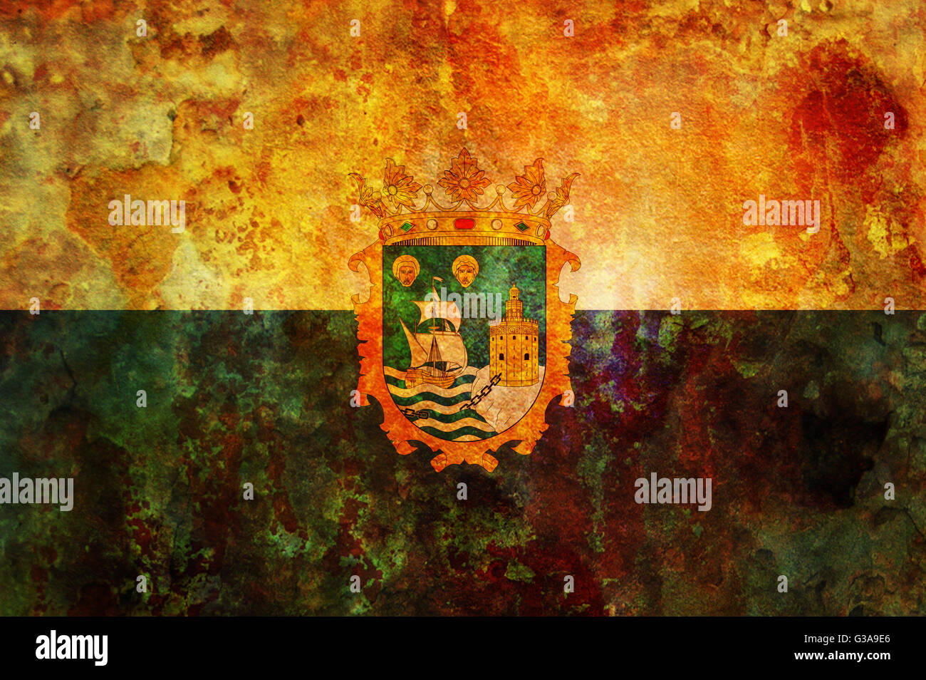 old vintage isolated over white symbol of santander Stock Photo - Alamy