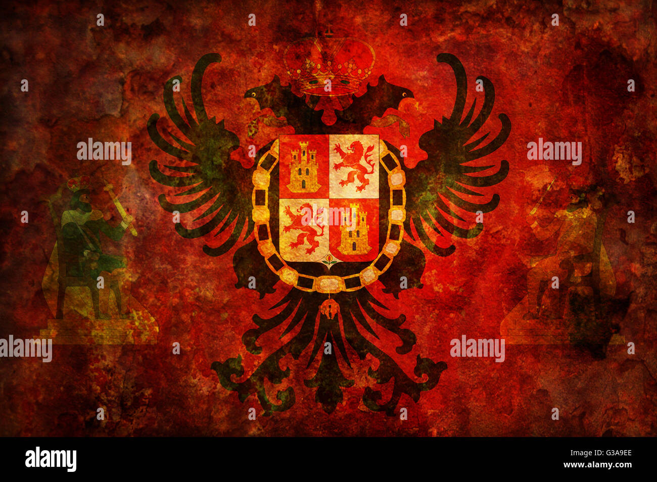 some very old vintage flag of toledo Stock Photo - Alamy