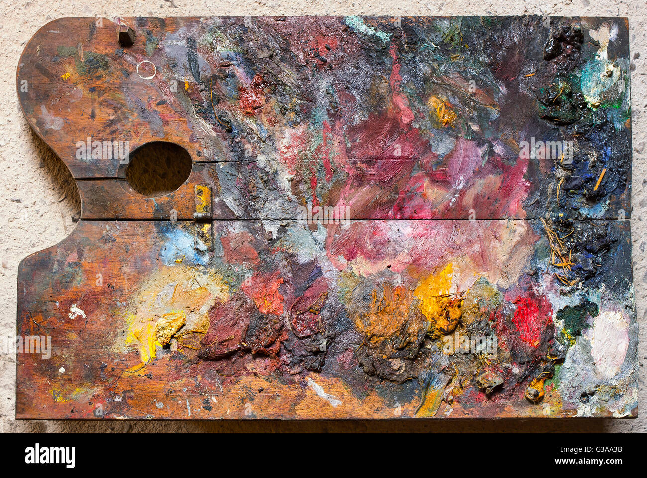 painter's color palette Stock Photo - Alamy