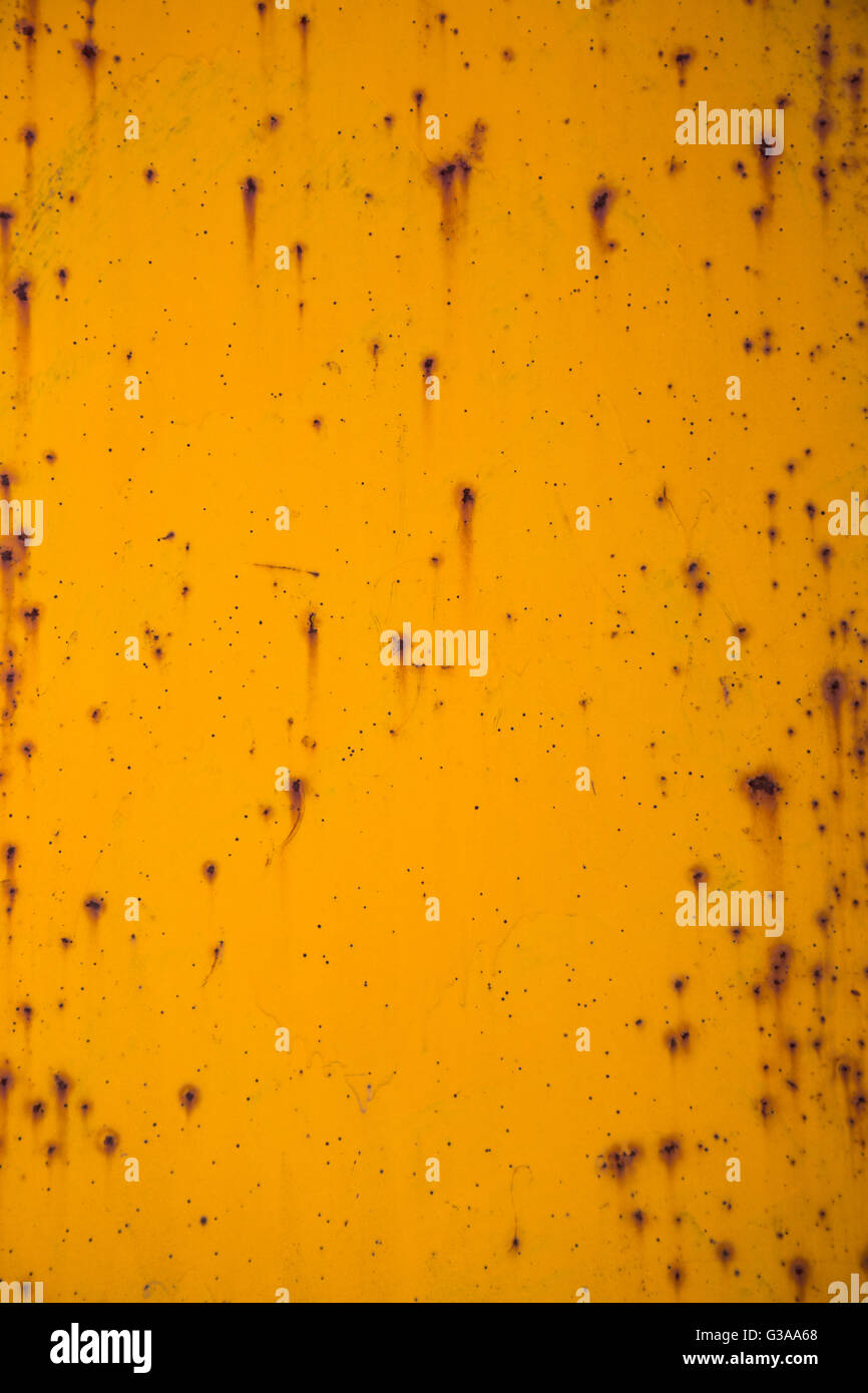 detail of old metal panel with rust and loss of paint Stock Photo - Alamy