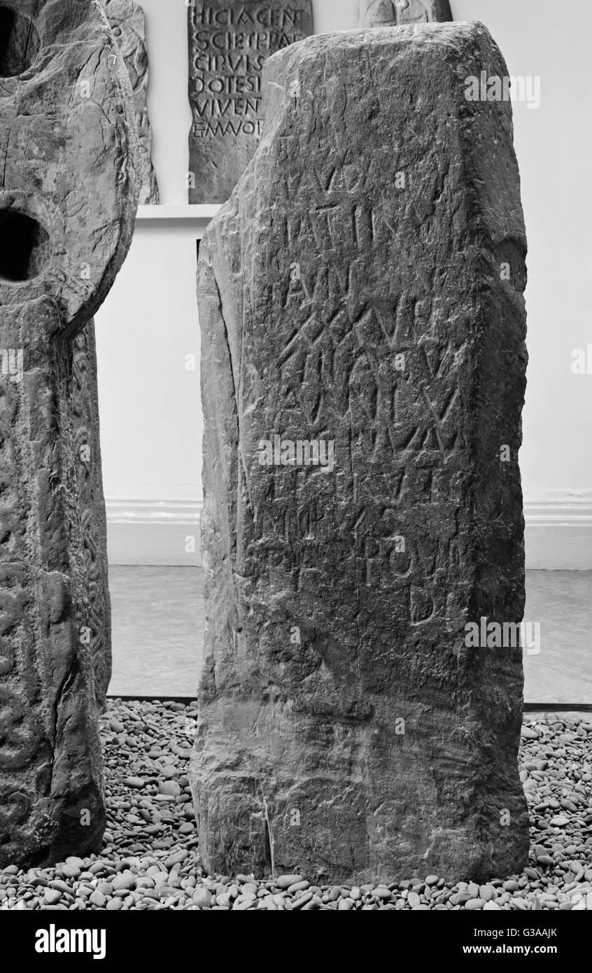 Whithorn Priory Museum, Wigtown: C5th Early Christian memorial stone to ...