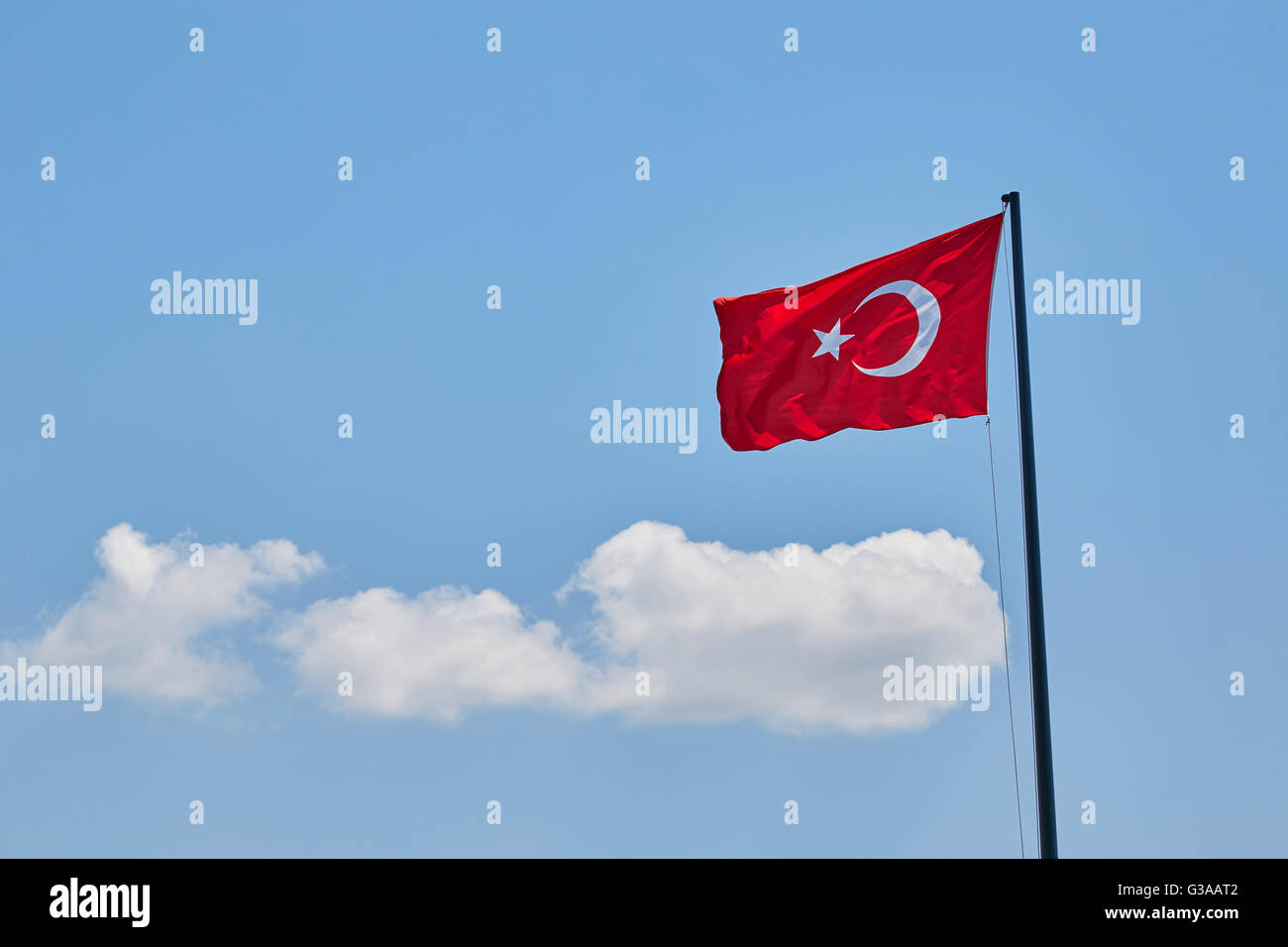 Close up of the Turkish flag Stock Photo - Alamy
