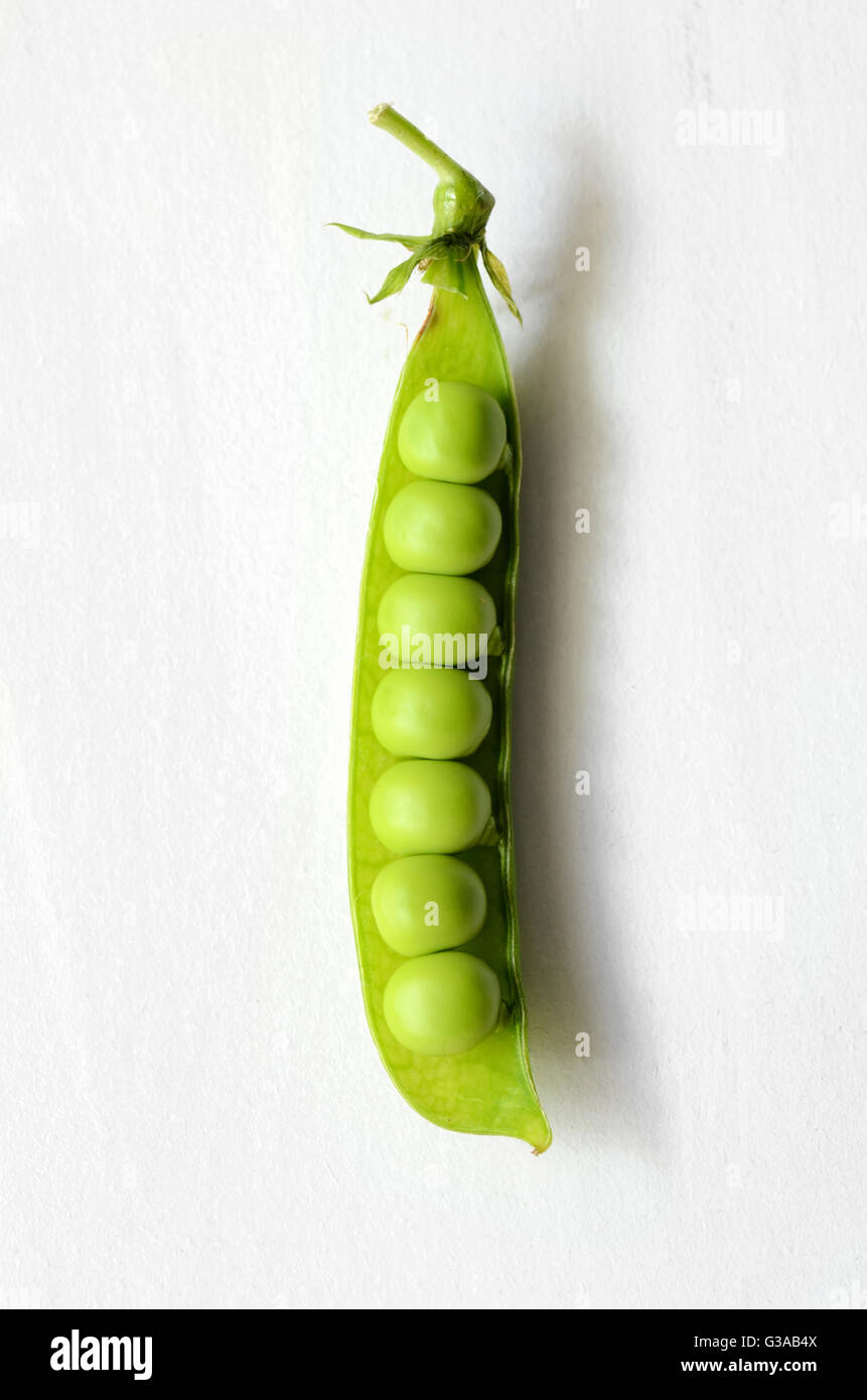 Fresh raw organic green peas close up photograph Stock Photo - Alamy