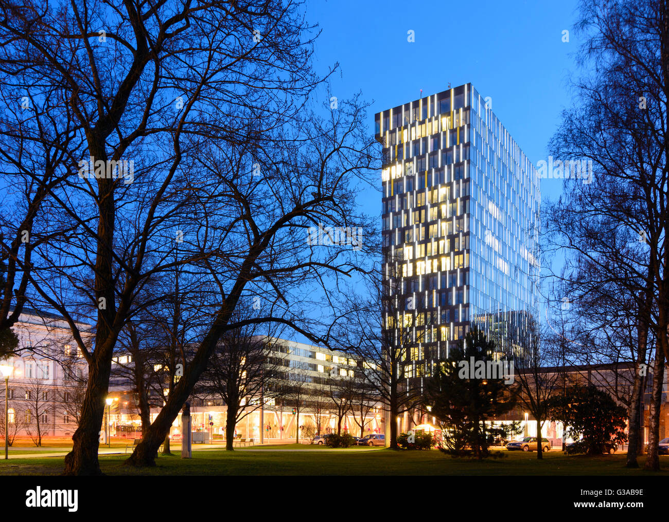 Office building power tower hi-res stock photography and images - Alamy