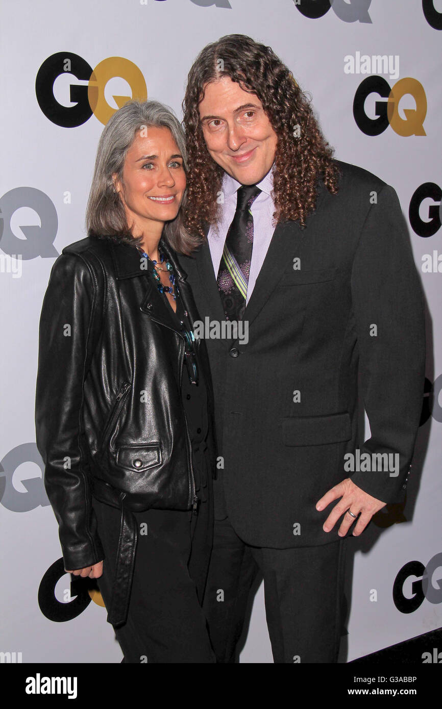 Los Angeles, CA, USA."Weird Al" Yankovic & wife Suzanne Krajewski at GQ ...