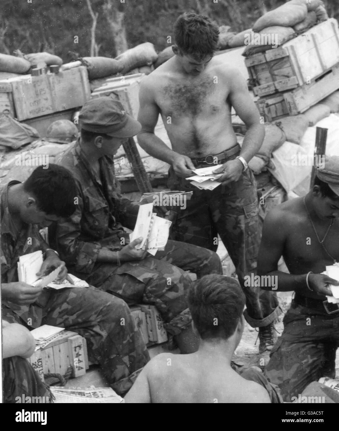 Members of the 2nd Battalion, 4th Regiments at Fire Support Base ...