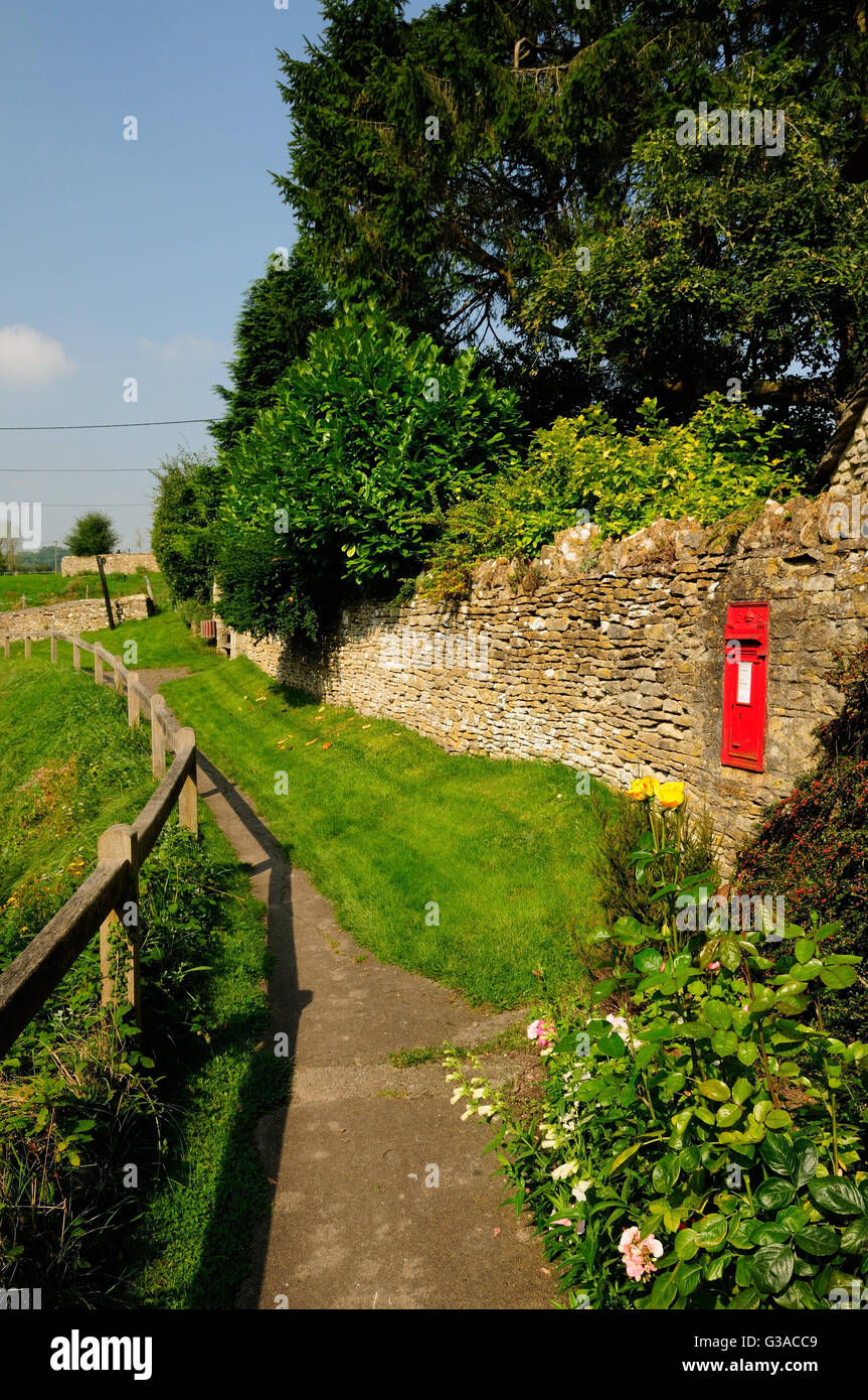 Rural post box in a stone wall Stock Photo - Alamy