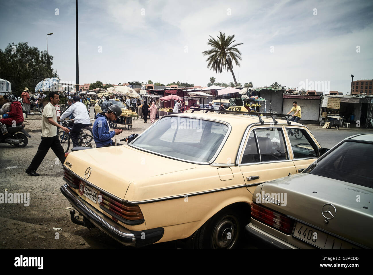 Morocco taxi rank hi-res stock photography and images - Alamy