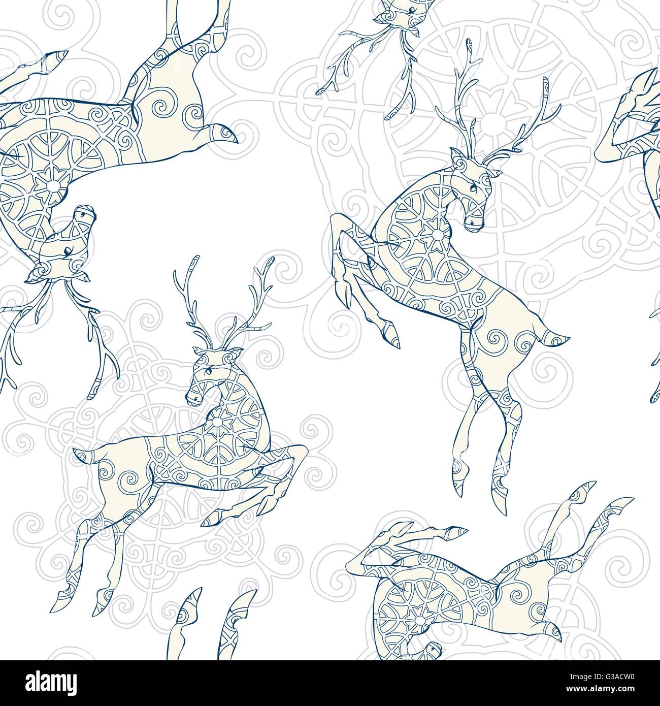 Gentle deer Stock Vector Images - Alamy
