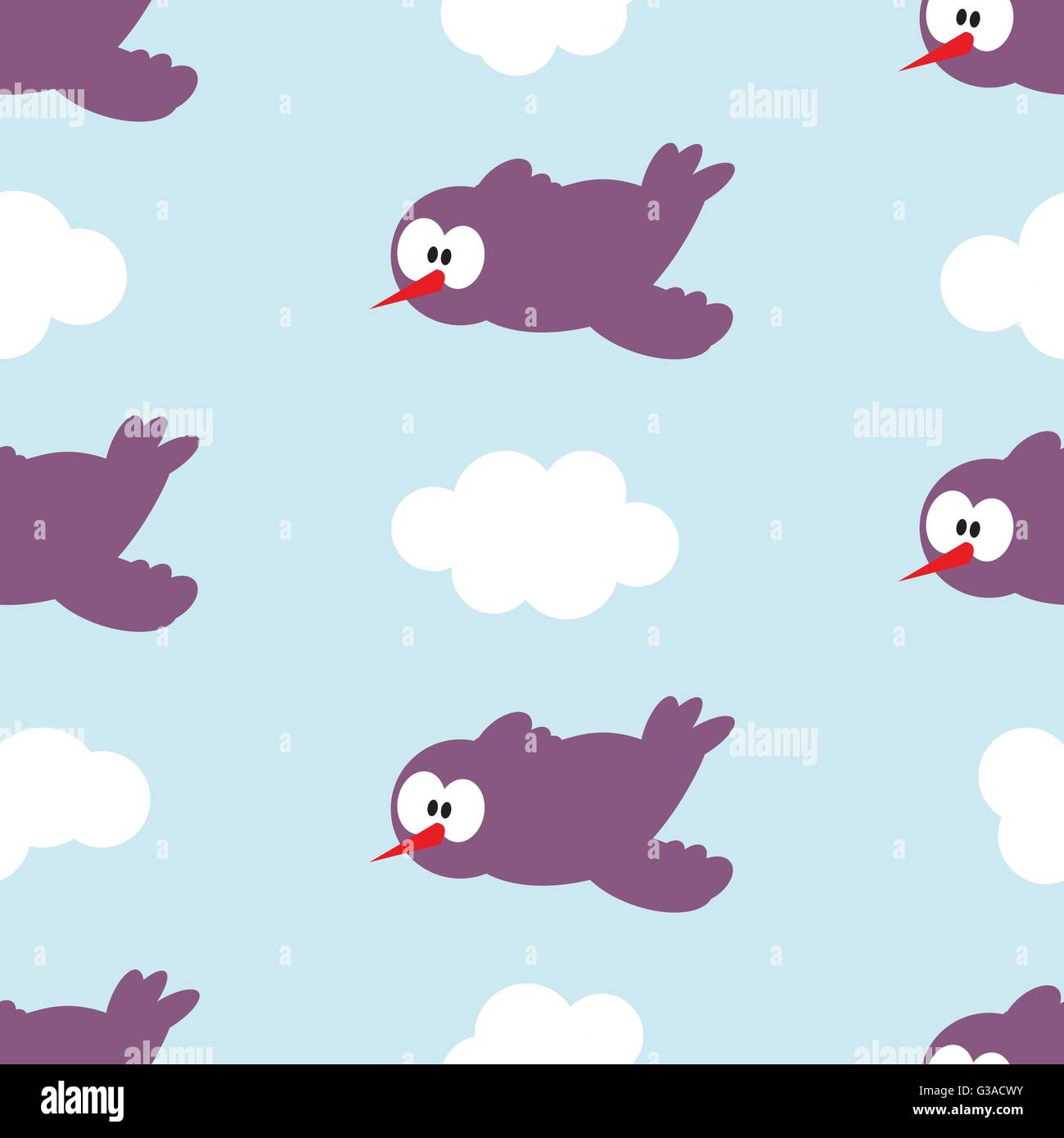 Background wallpaper pattern birds Stock Vector Images - Alamy