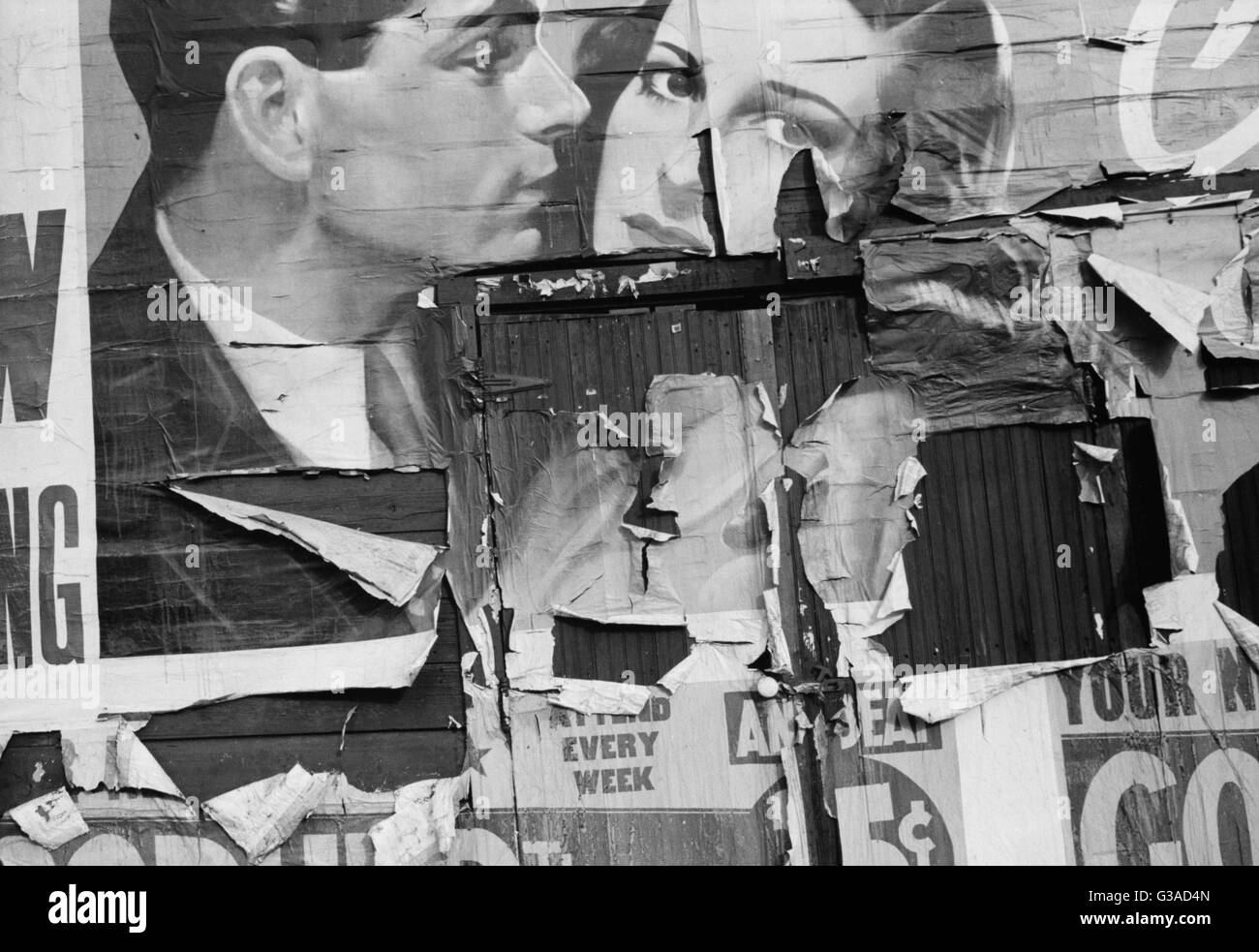 Tattered billboard, Minneapolis, Minnesota Stock Photo - Alamy