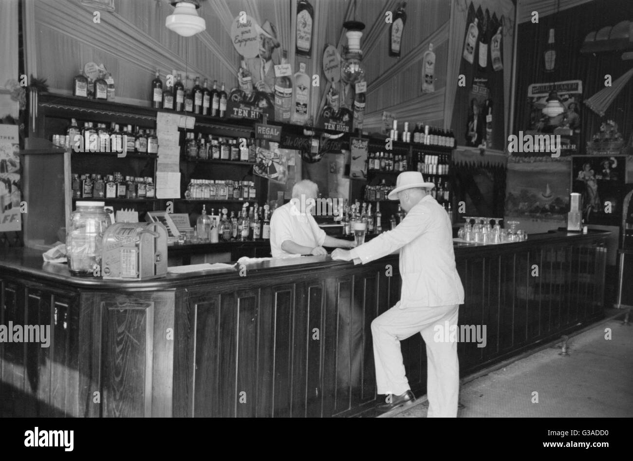 New orleans decatur street Black and White Stock Photos & Images - Alamy