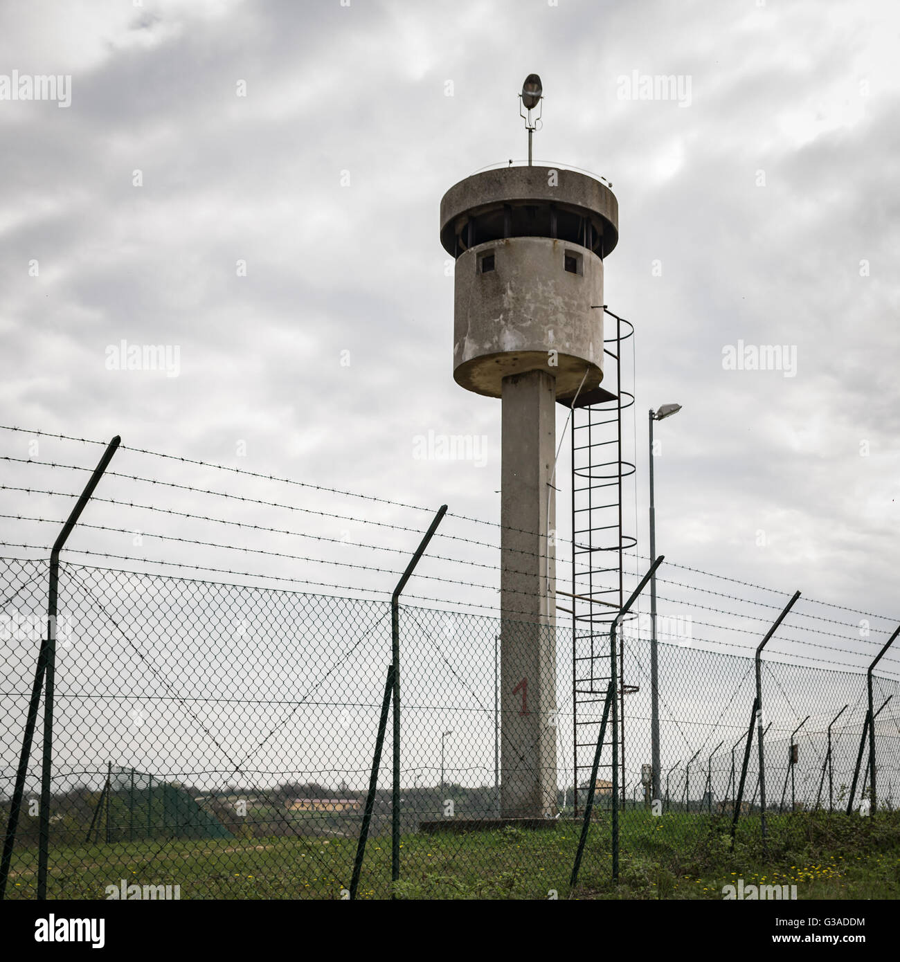 Prison guard tower hi-res stock photography and images - Alamy