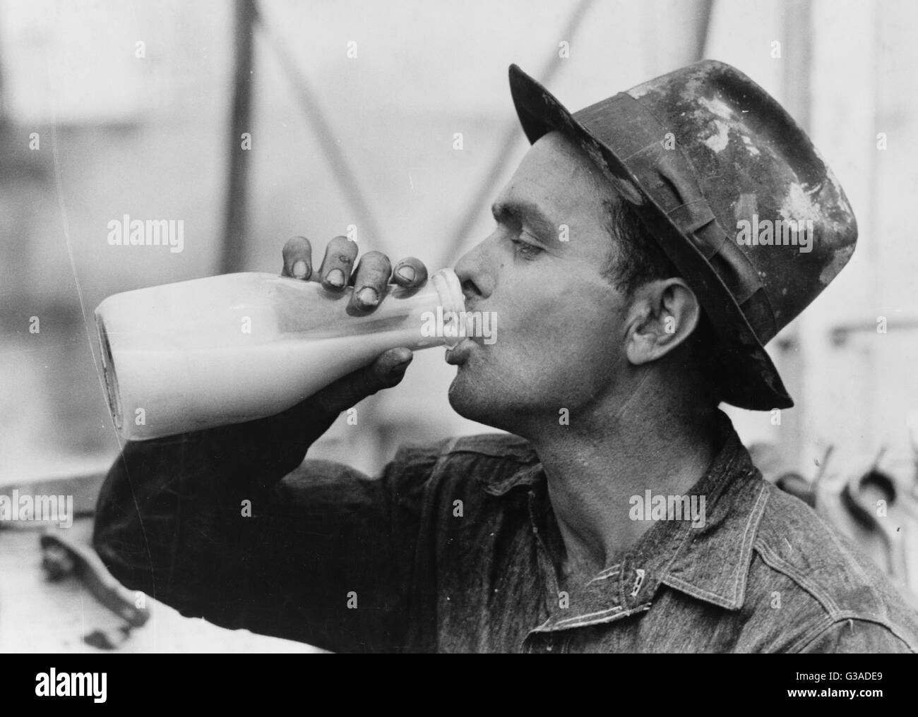 American milk Black and White Stock Photos & Images - Alamy