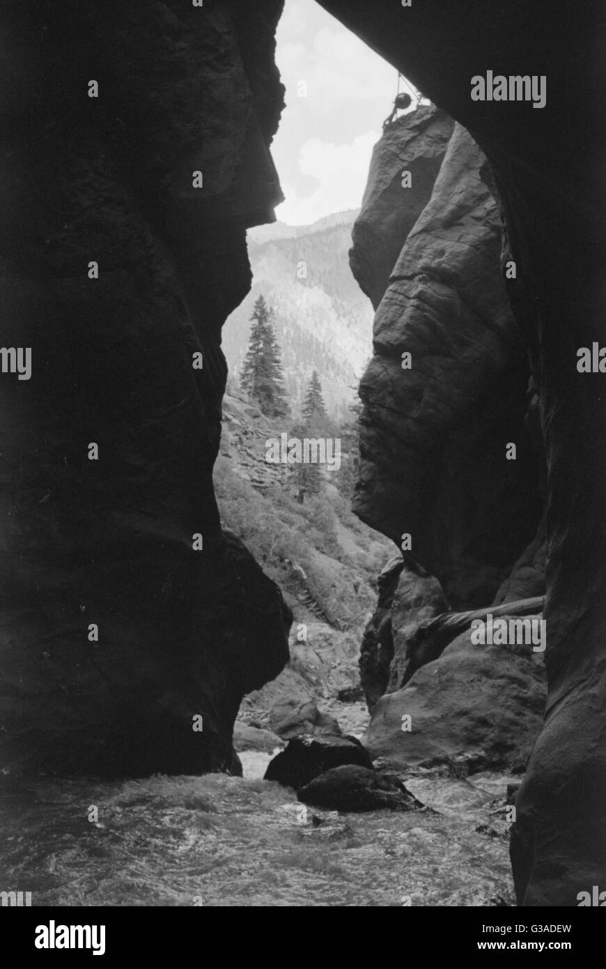 Box canyon near Ouray, Colorado Stock Photo - Alamy