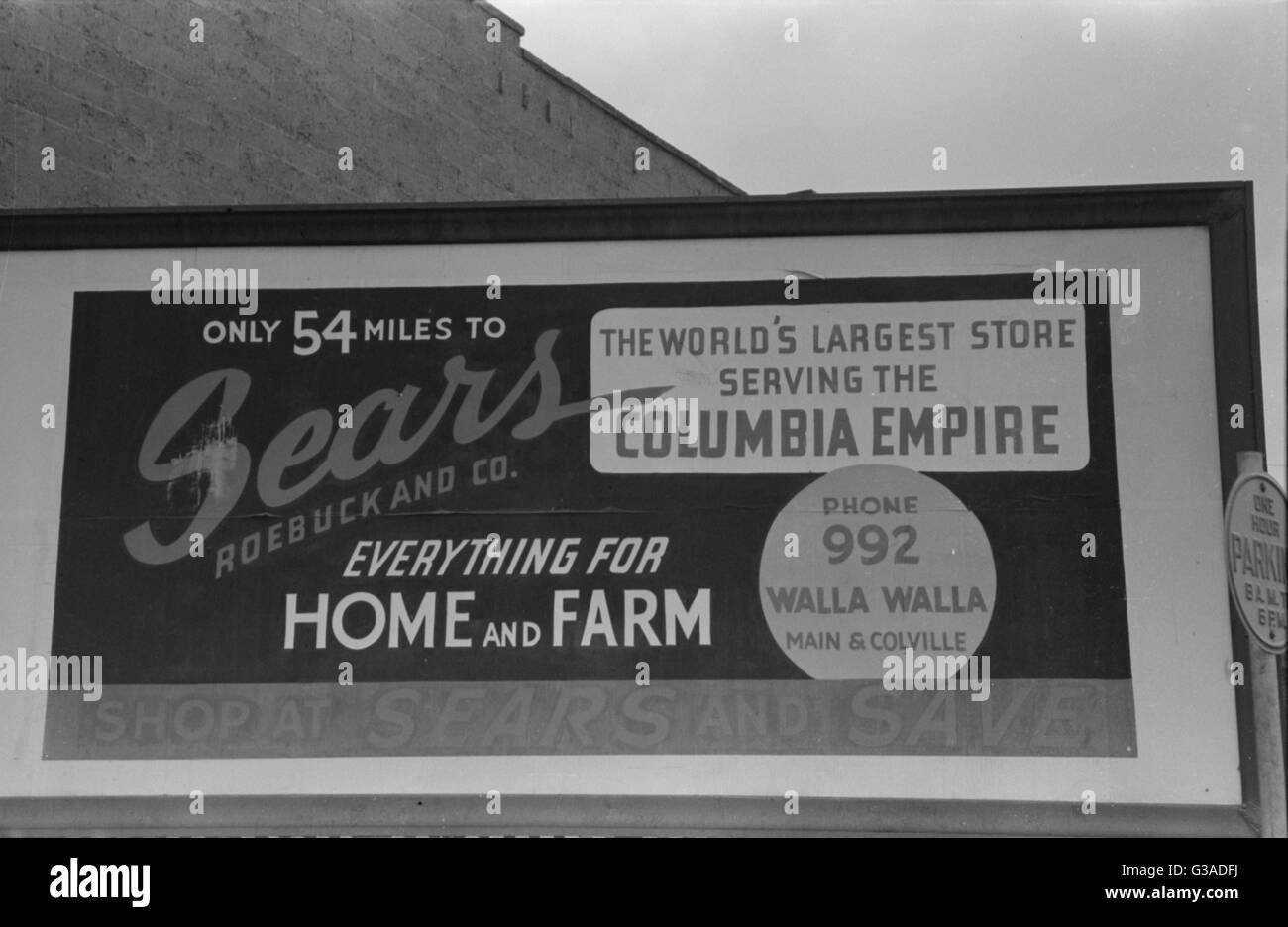 Sign in Hermiston, Oregon Stock Photo - Alamy