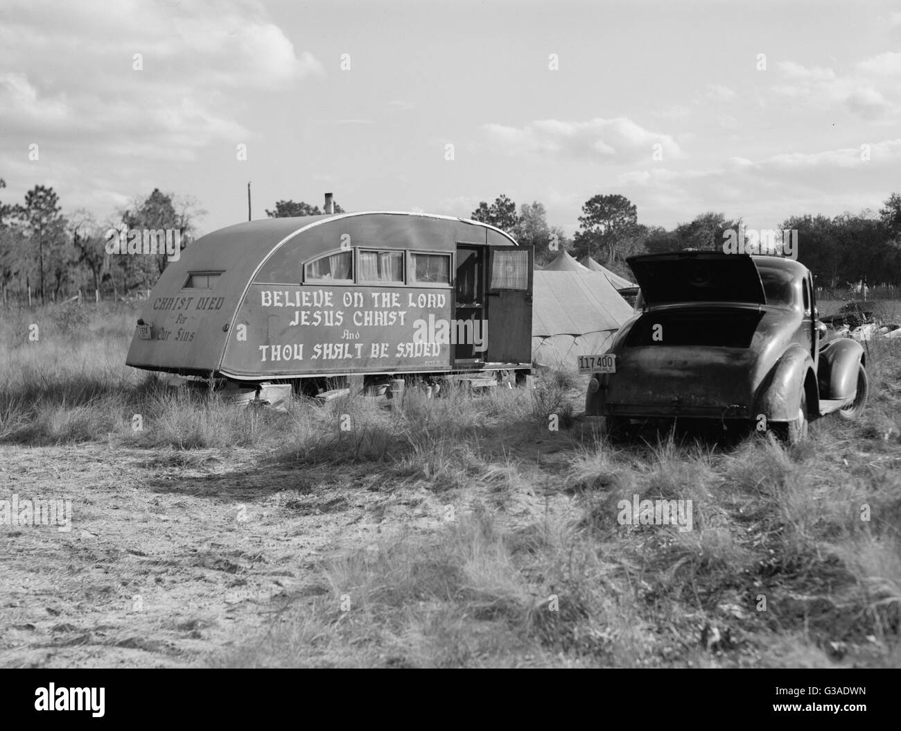 Construction camp Black and White Stock Photos & Images - Alamy