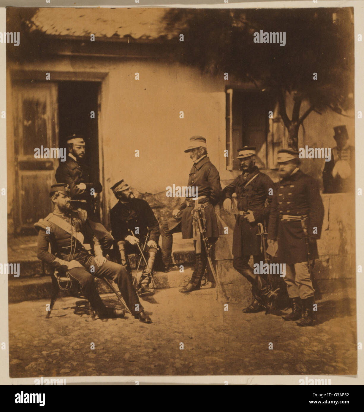 Major General Estcourt, Adj.-Gen. Major De Morel, Captain Th Stock ...