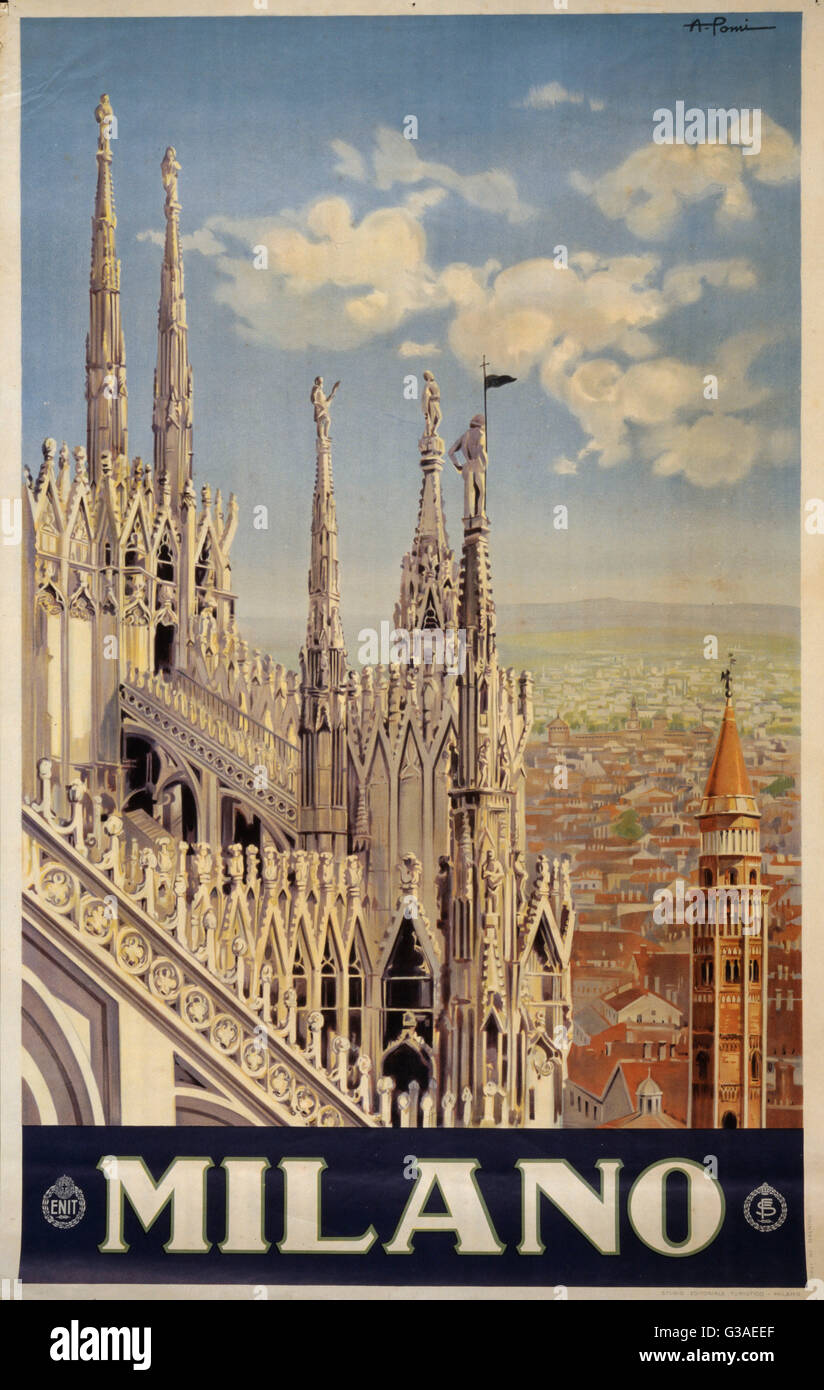 Milano poster hi-res stock photography and images - Alamy