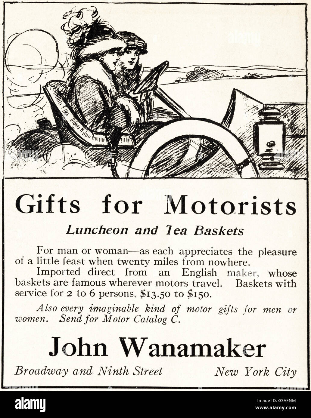 Original old vintage American magazine advert from the Edwardian era ...