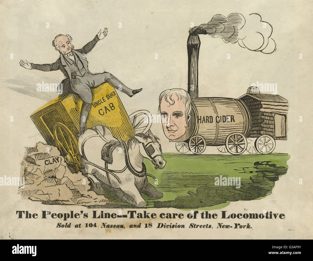 The people's line--Take care of the locomotive Stock Photo - Alamy