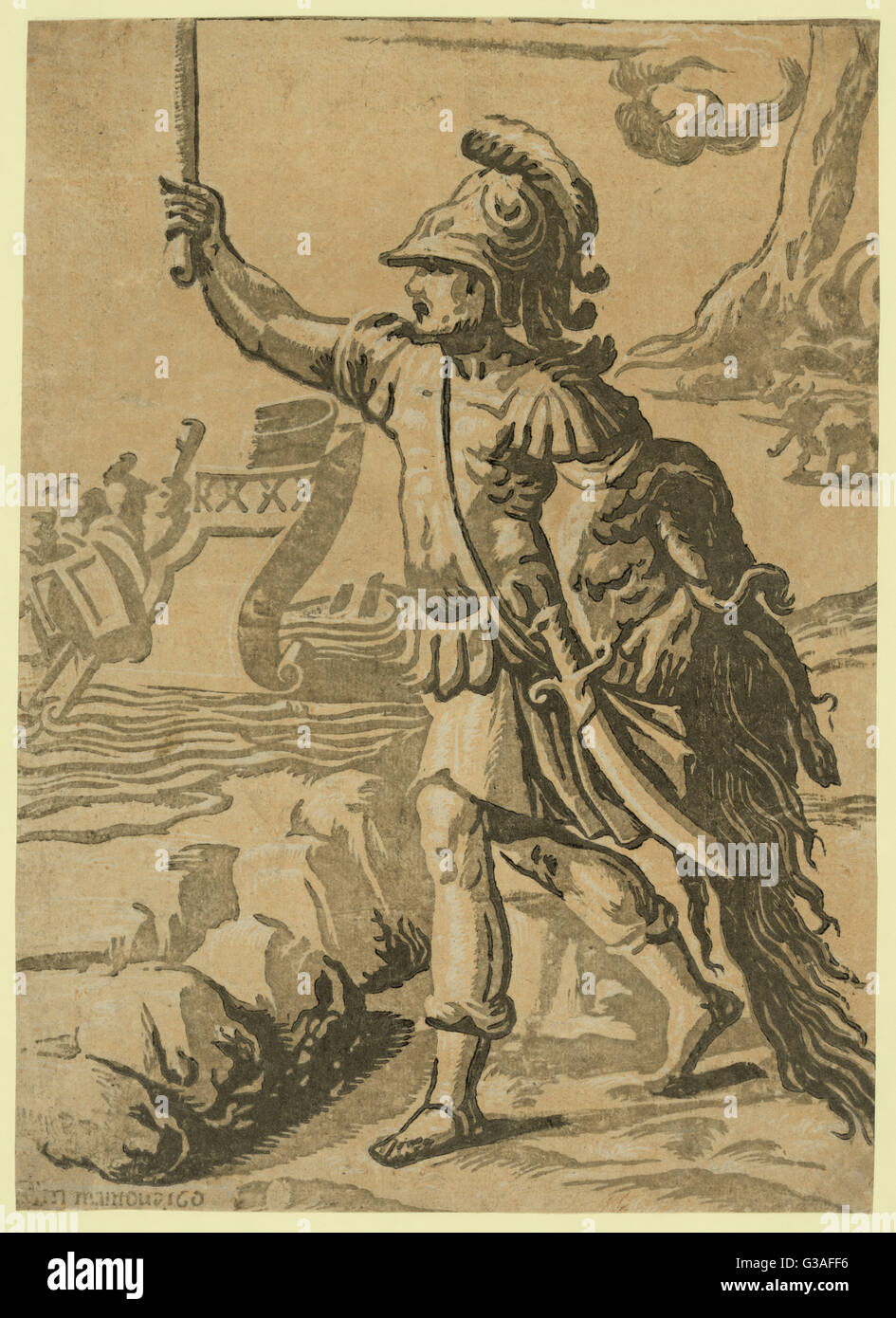 Jason returning with the golden fleece Stock Photo - Alamy