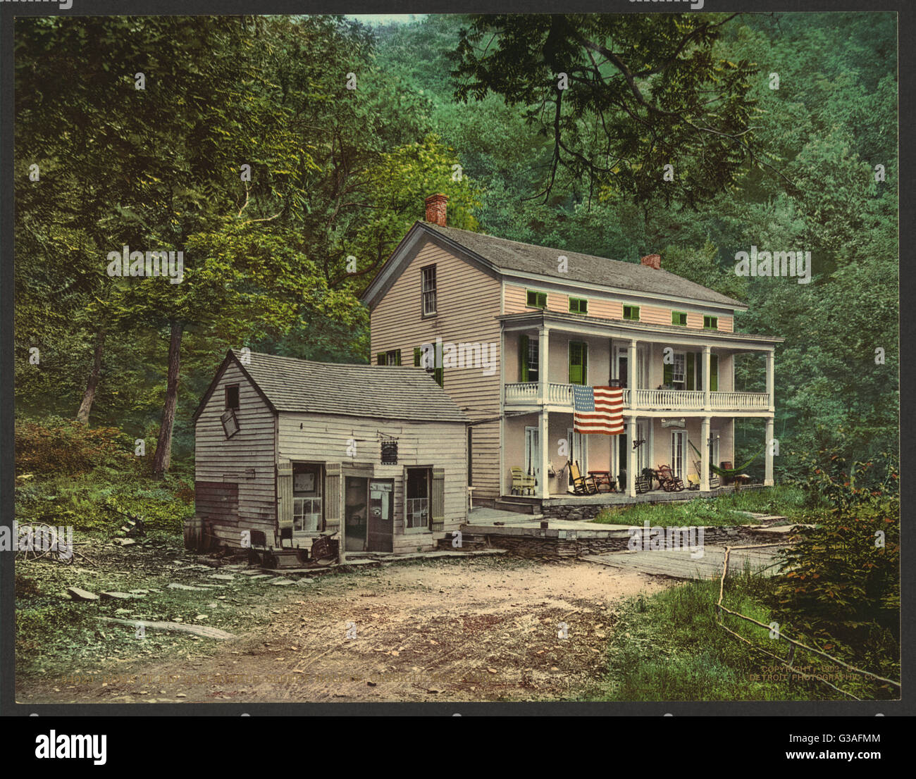 Home of Rip Van Winkle, Sleepy Hollow, Catskill Mountains Stock Photo ...