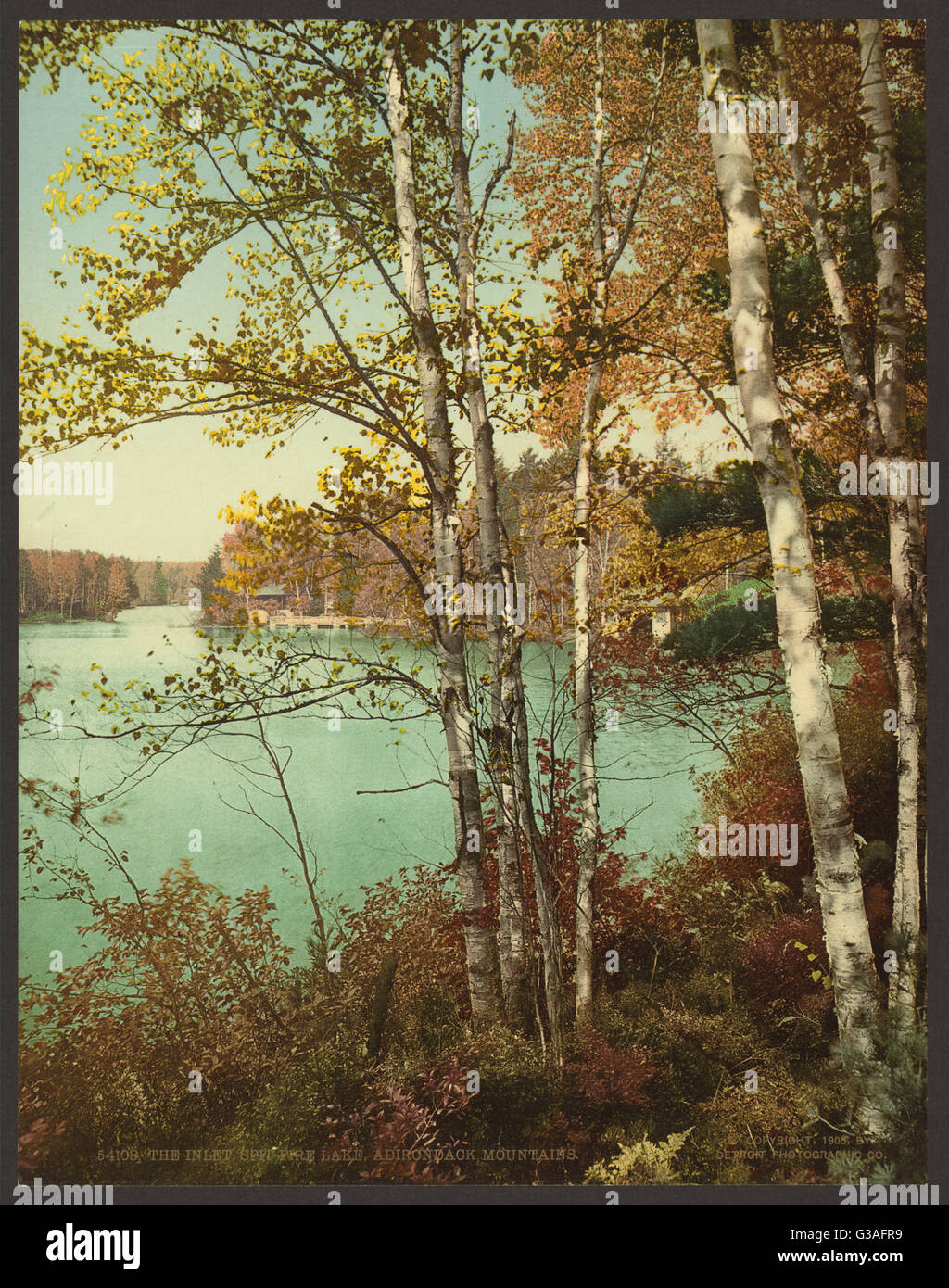 The Inlet, Spit-Fire Lake, Adirondack Mountains Stock Photo - Alamy