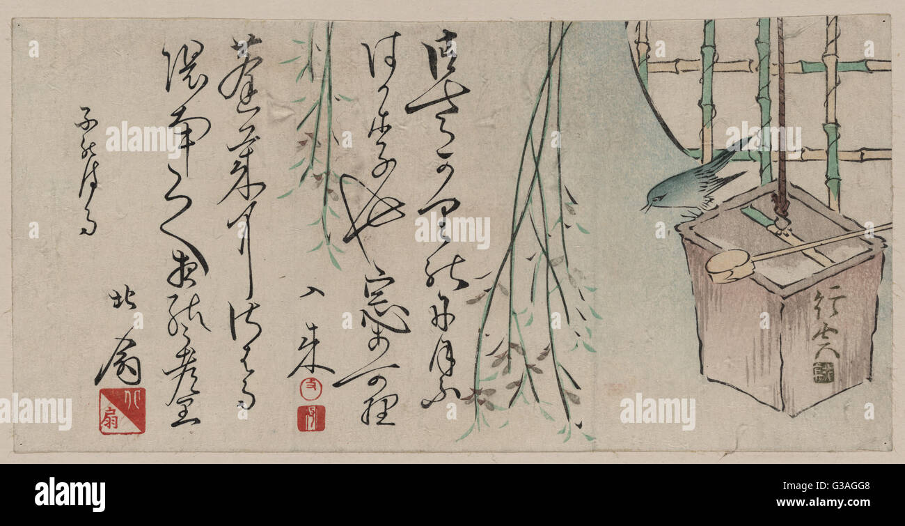 Well bucket and bush warbler Stock Photo - Alamy