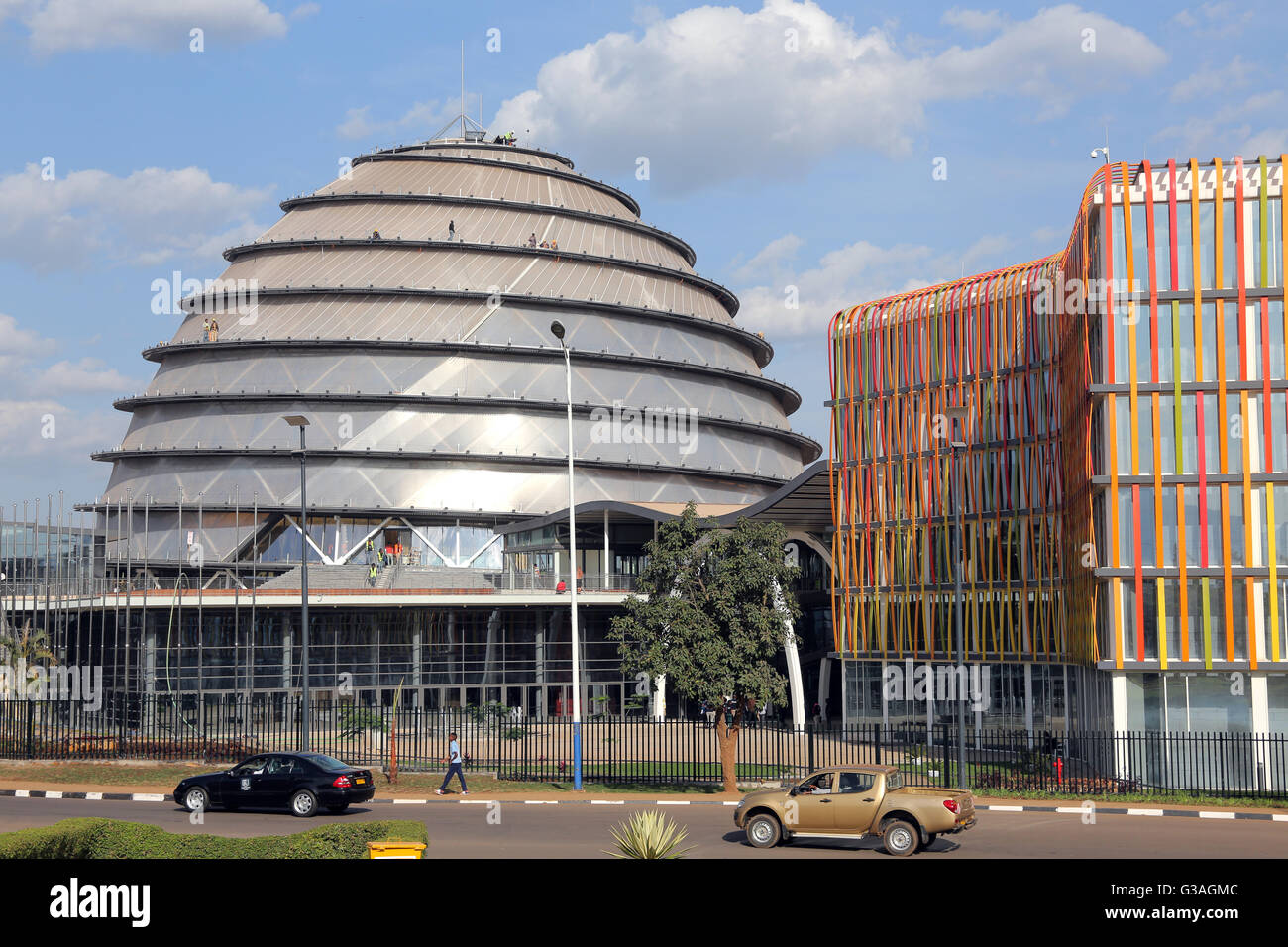 Dome of the newly build Kigali Convention Center, opening July 2016 ...