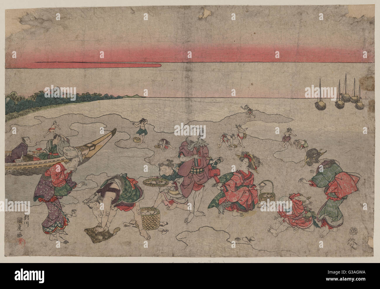 Gathering seashells hi-res stock photography and images - Alamy