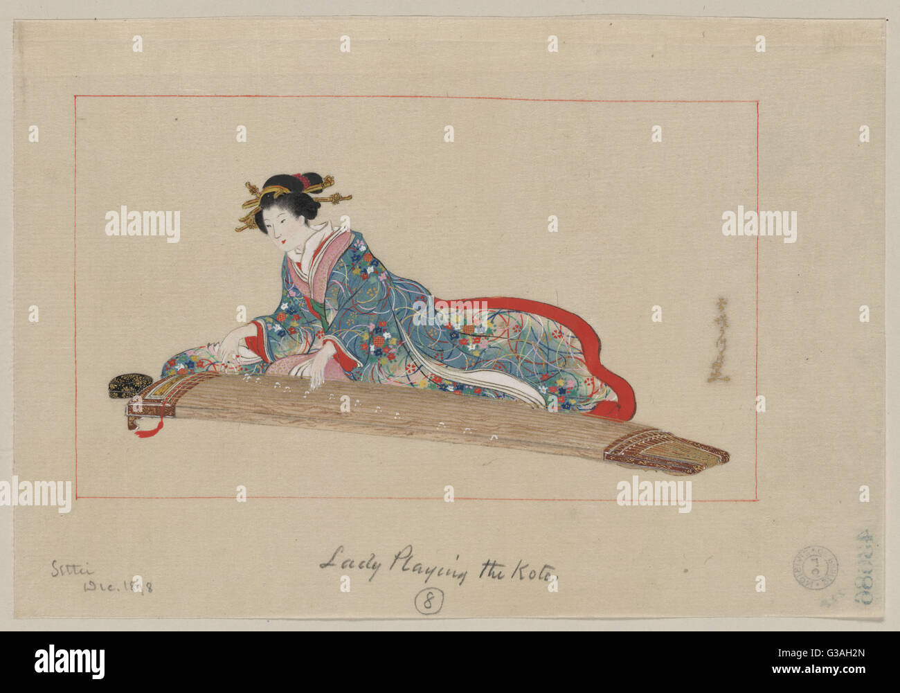 Woman playing the koto hi-res stock photography and images - Alamy