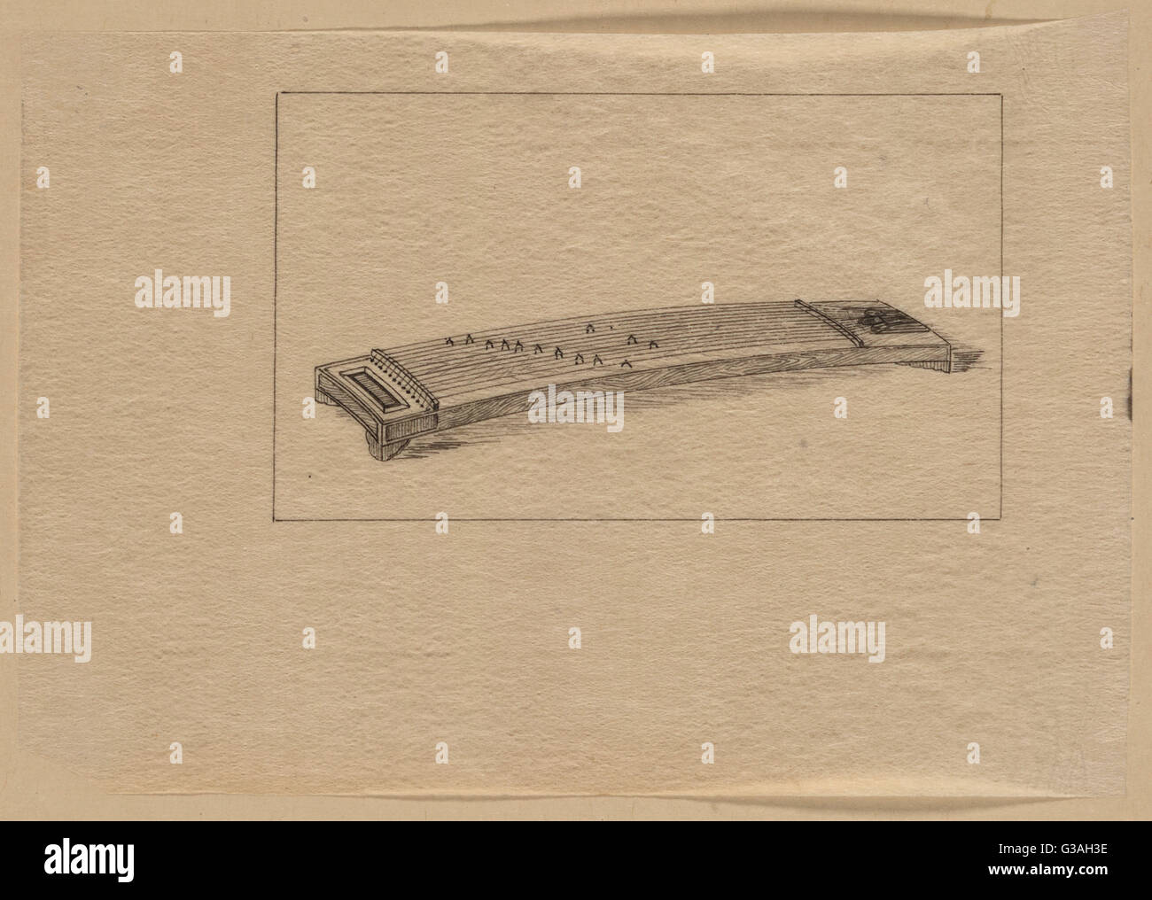 A koto or Japanese zither Stock Photo - Alamy