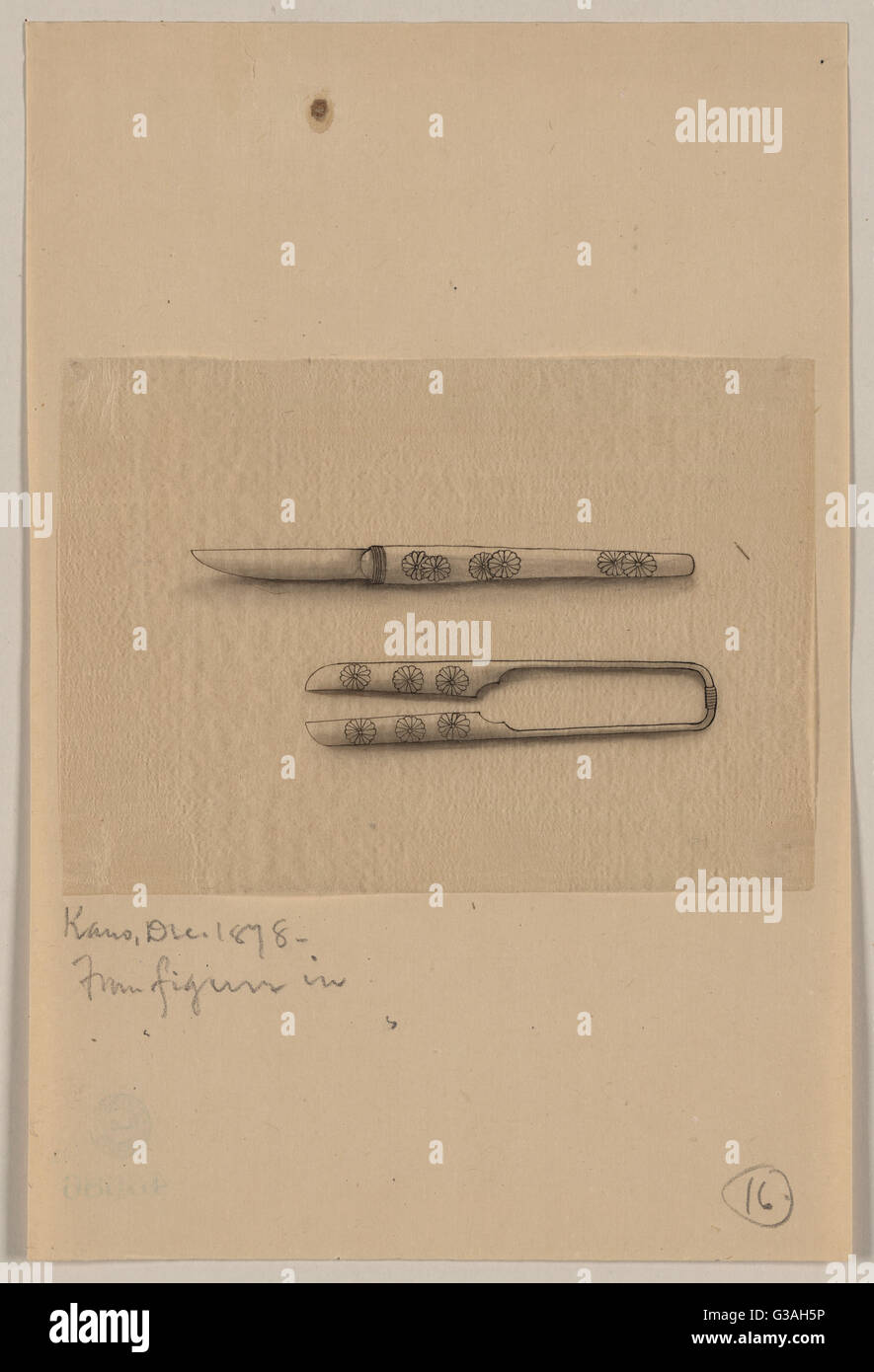 Knife and scissors Stock Photo - Alamy