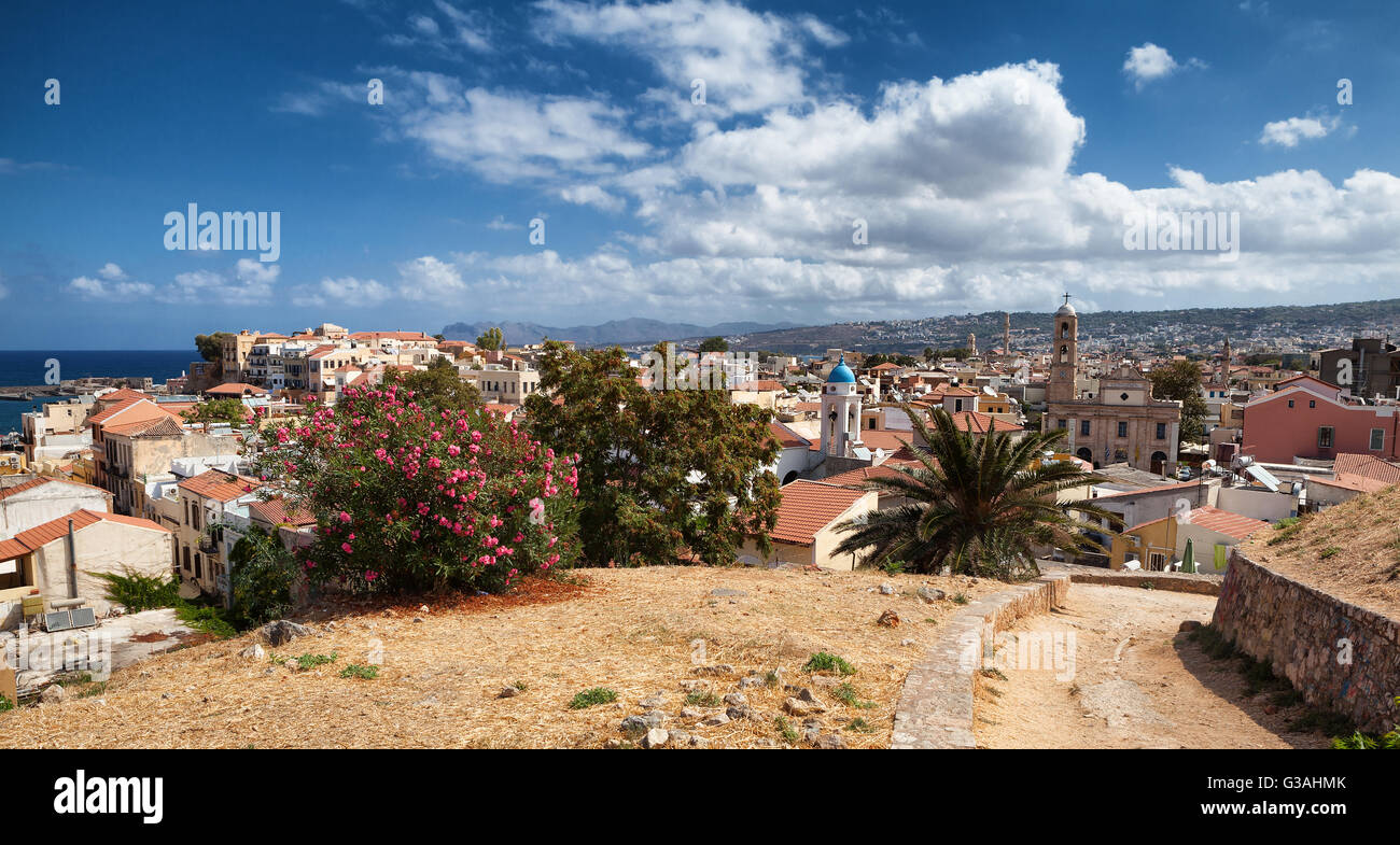 View of Charnia in Crete Island, Greece Stock Photo - Alamy