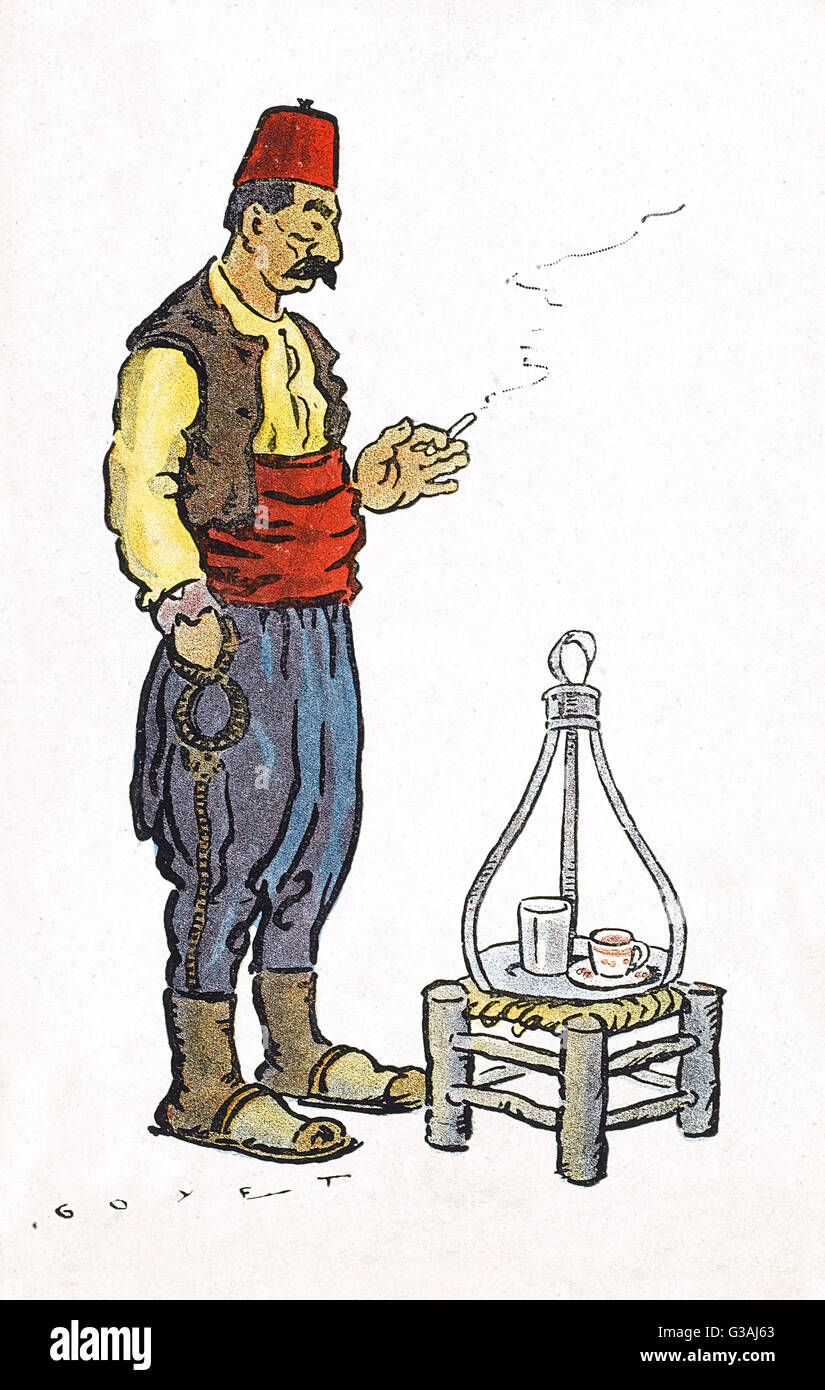 Thessaloniki - Turkish Coffee seller Stock Photo - Alamy