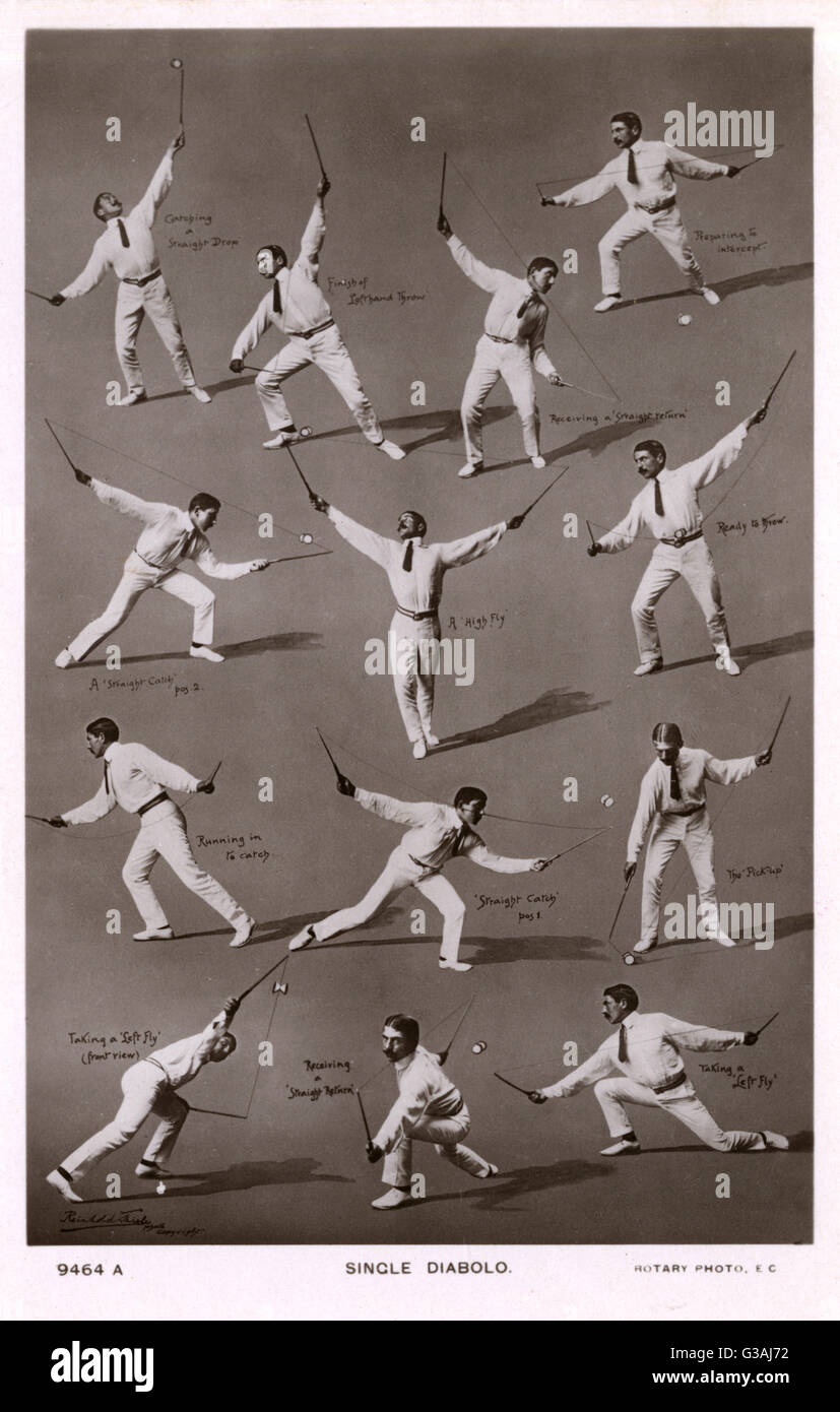 A Diabolo player by German photographer Reinhold Thiele Stock Photo - Alamy