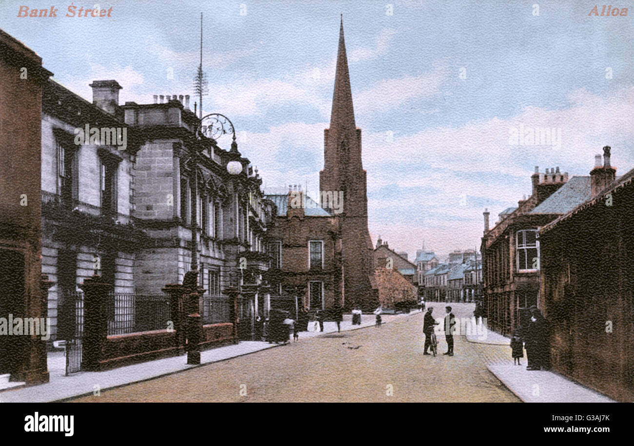 Bank Street, Alloa, Scotland Stock Photo - Alamy