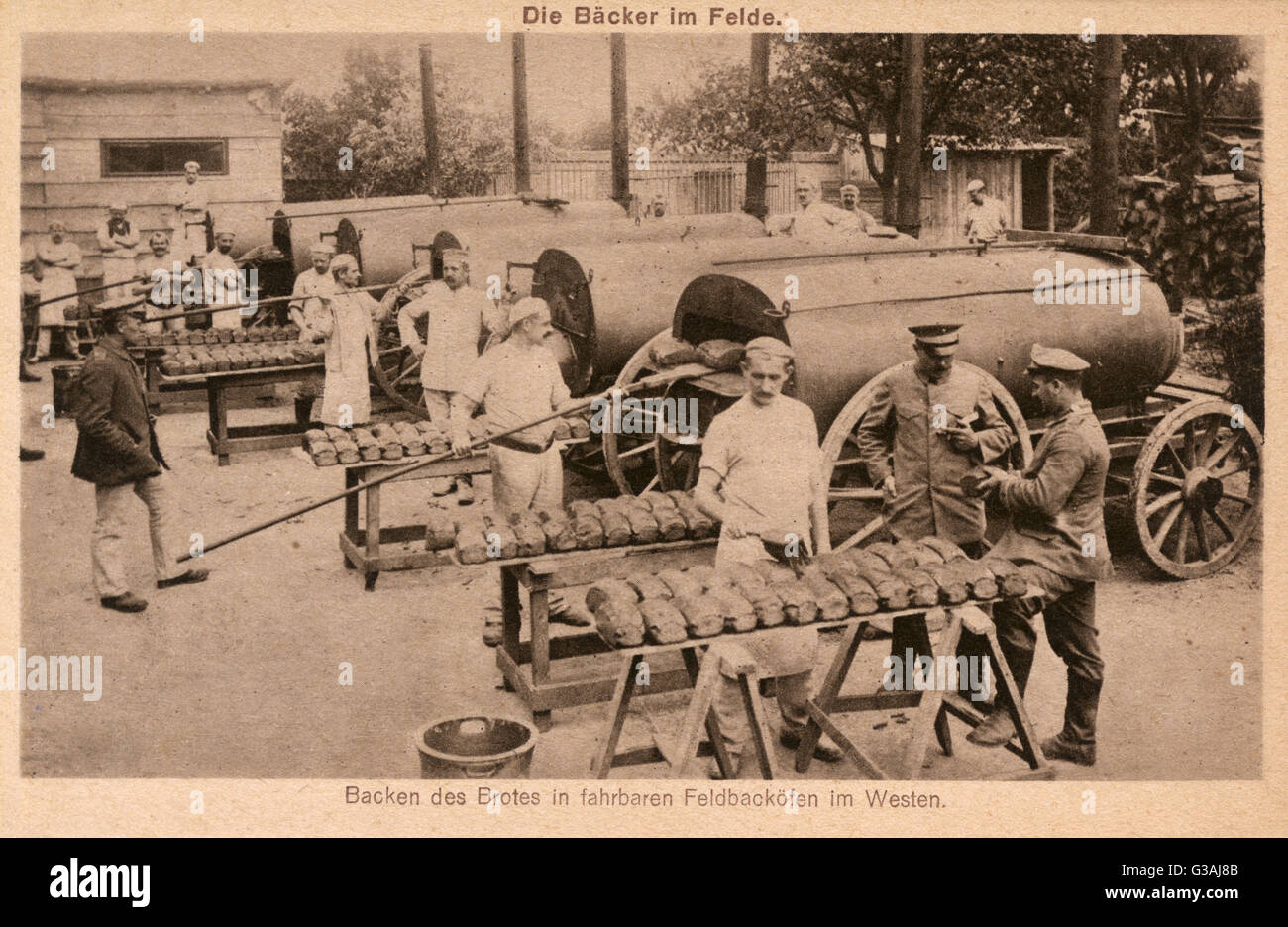 WWI - Mobile German Field Bakery - Western Front Stock Photo - Alamy