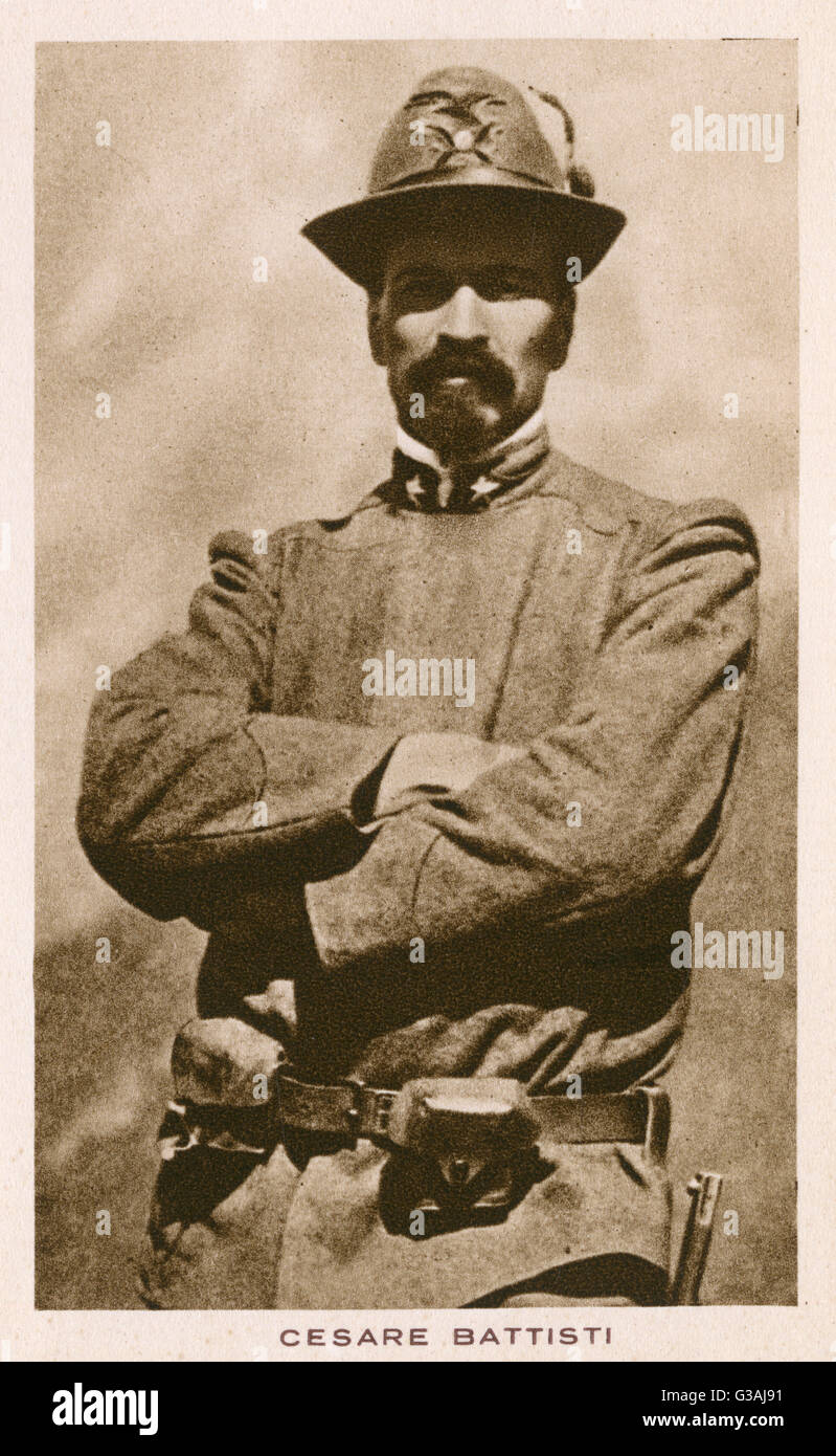 Cesare Battisti - Italian Patriot Stock Photo - Alamy